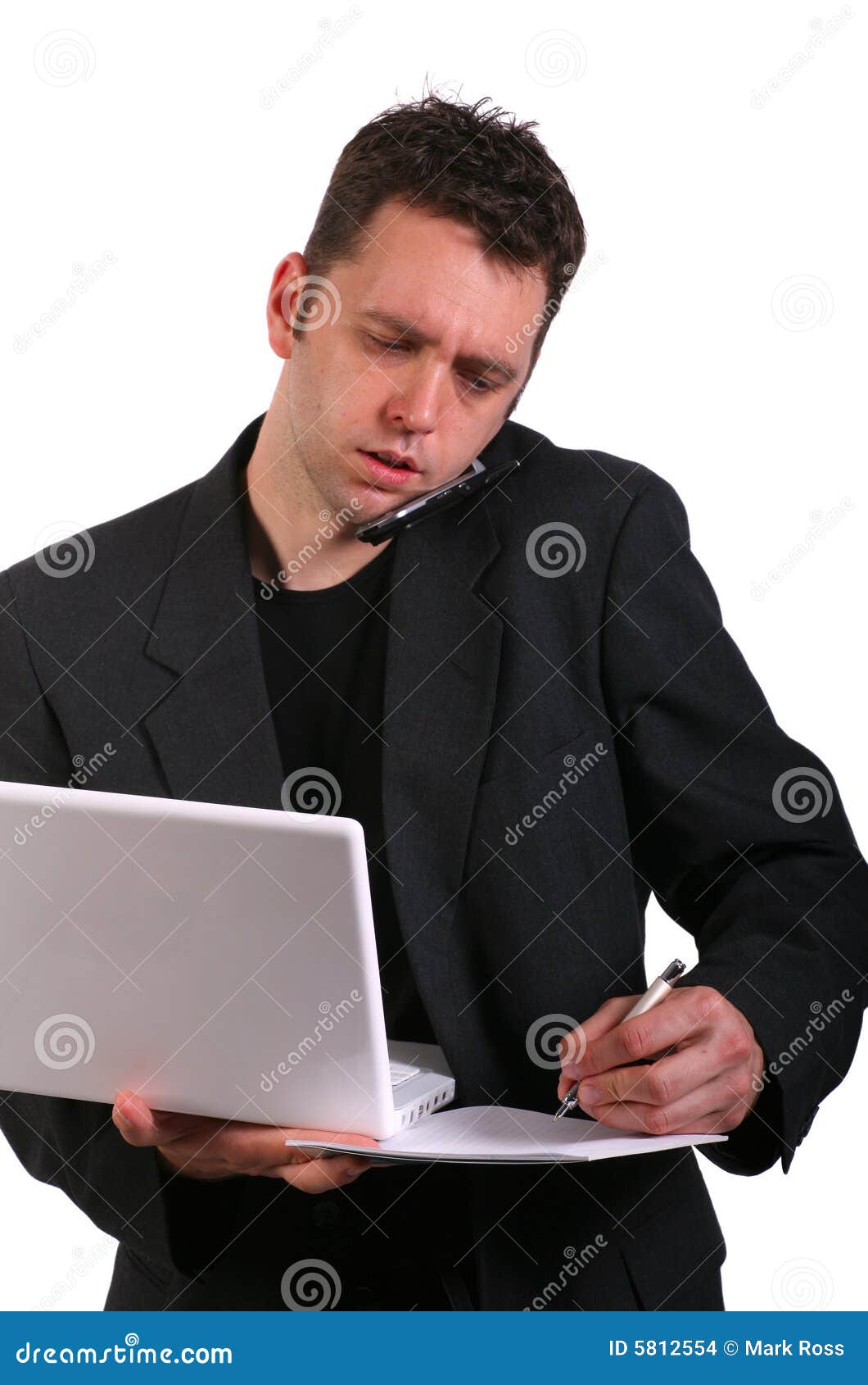 Busy Young Professional stock photo. Image of talking - 5812554