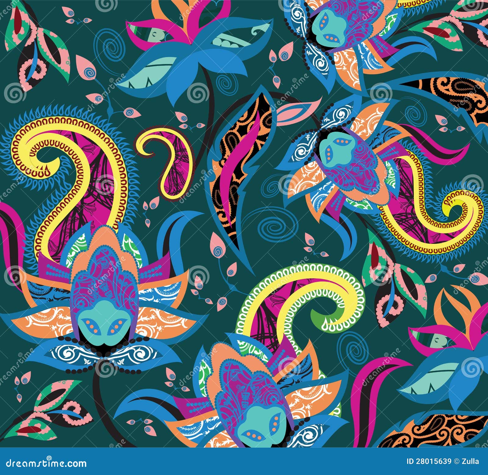 Buta stock illustration. Illustration of cypress, paisley - 28015639