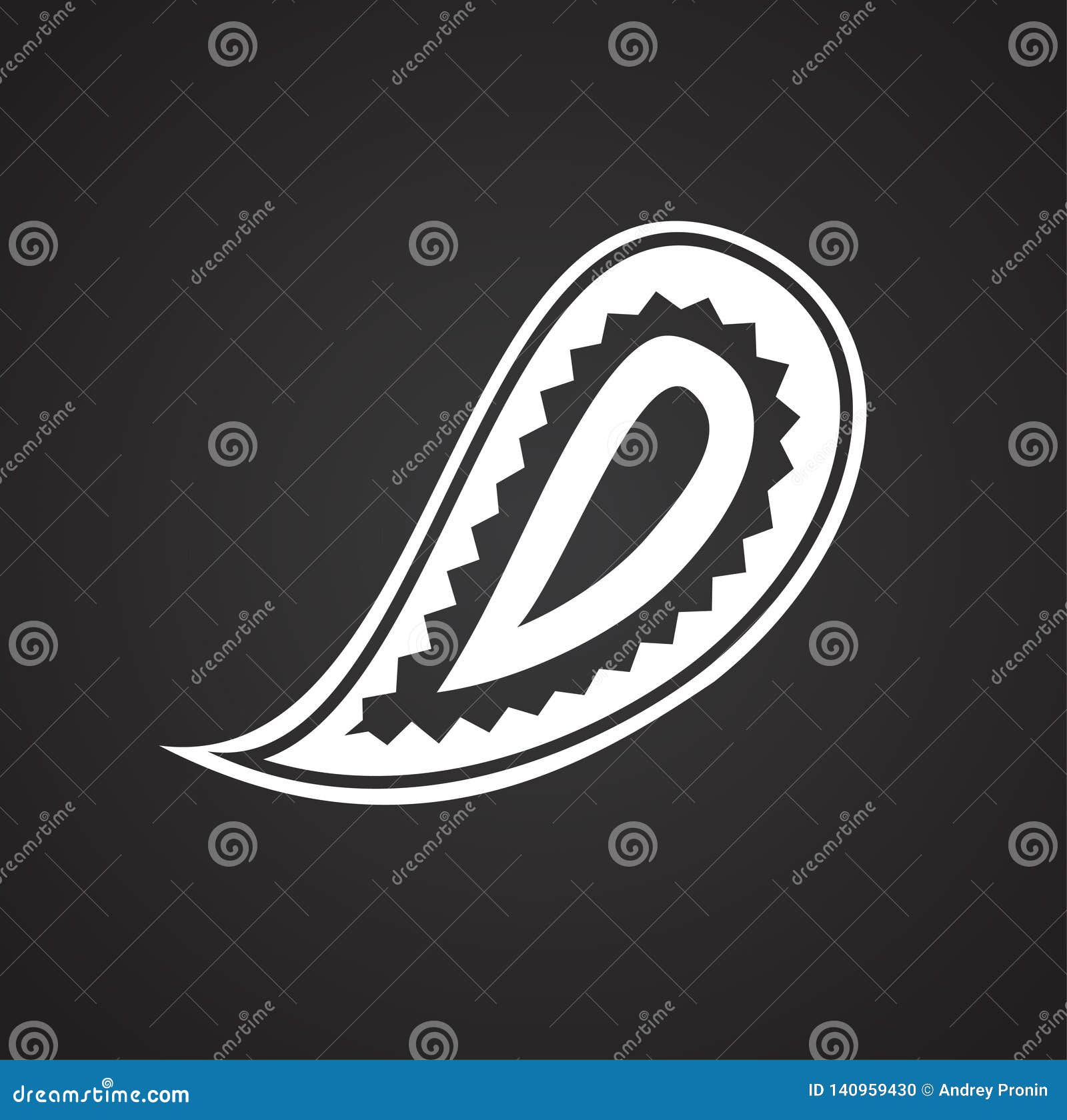 Buta Icon on Black Background for Graphic and Web Design. Simple Vector ...