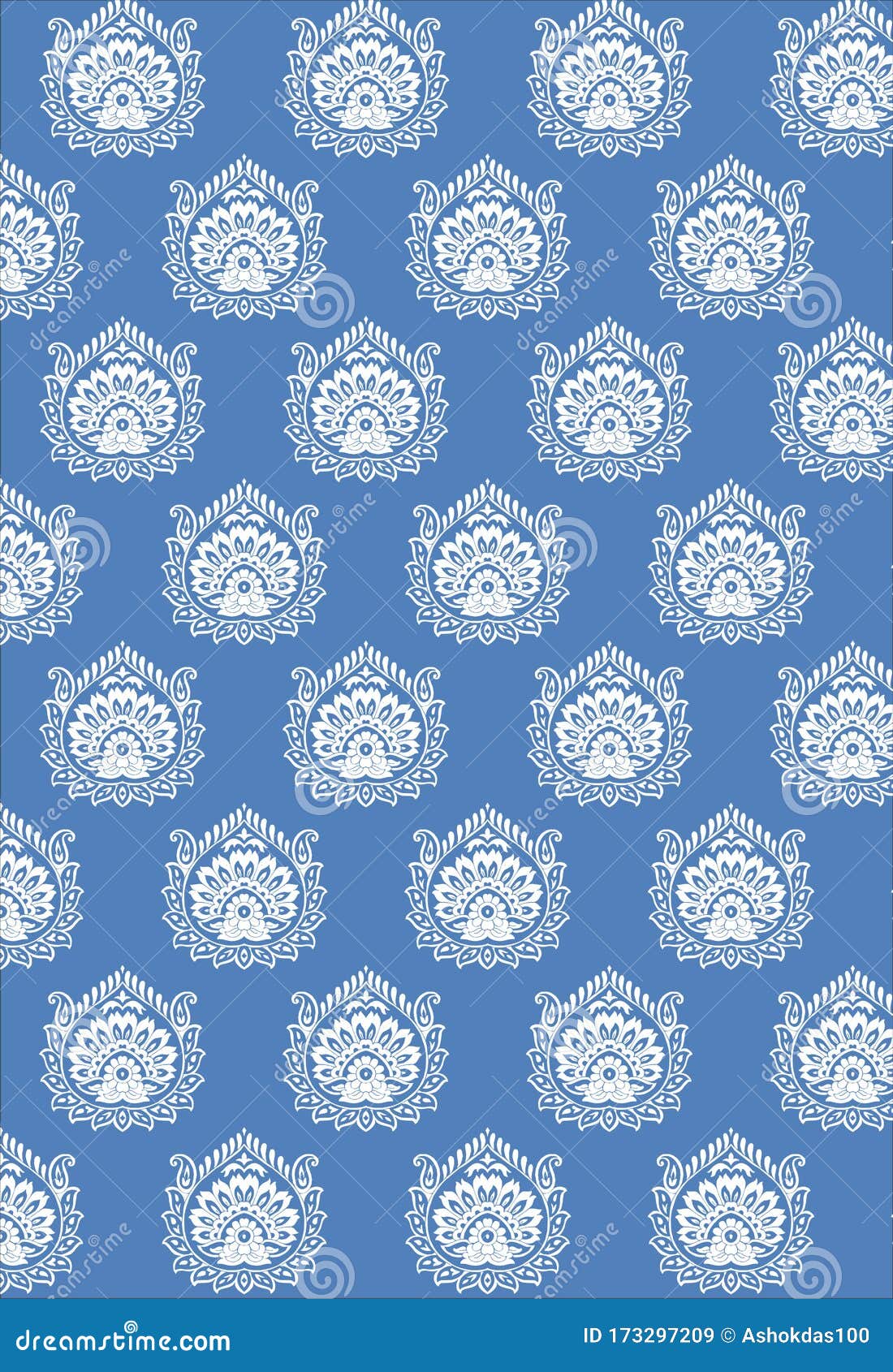 BUTA PATTERN DESIGN ALLOVER BACKGROUND ART for FABRIC Stock ...