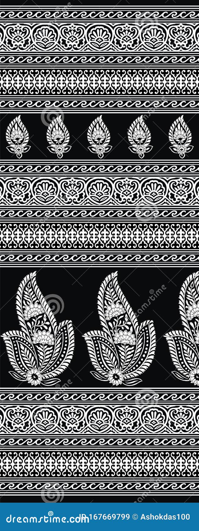 BUTA PATTERN DESIGN ALLOVER BACKGROUND for PRINT Stock Illustration ...