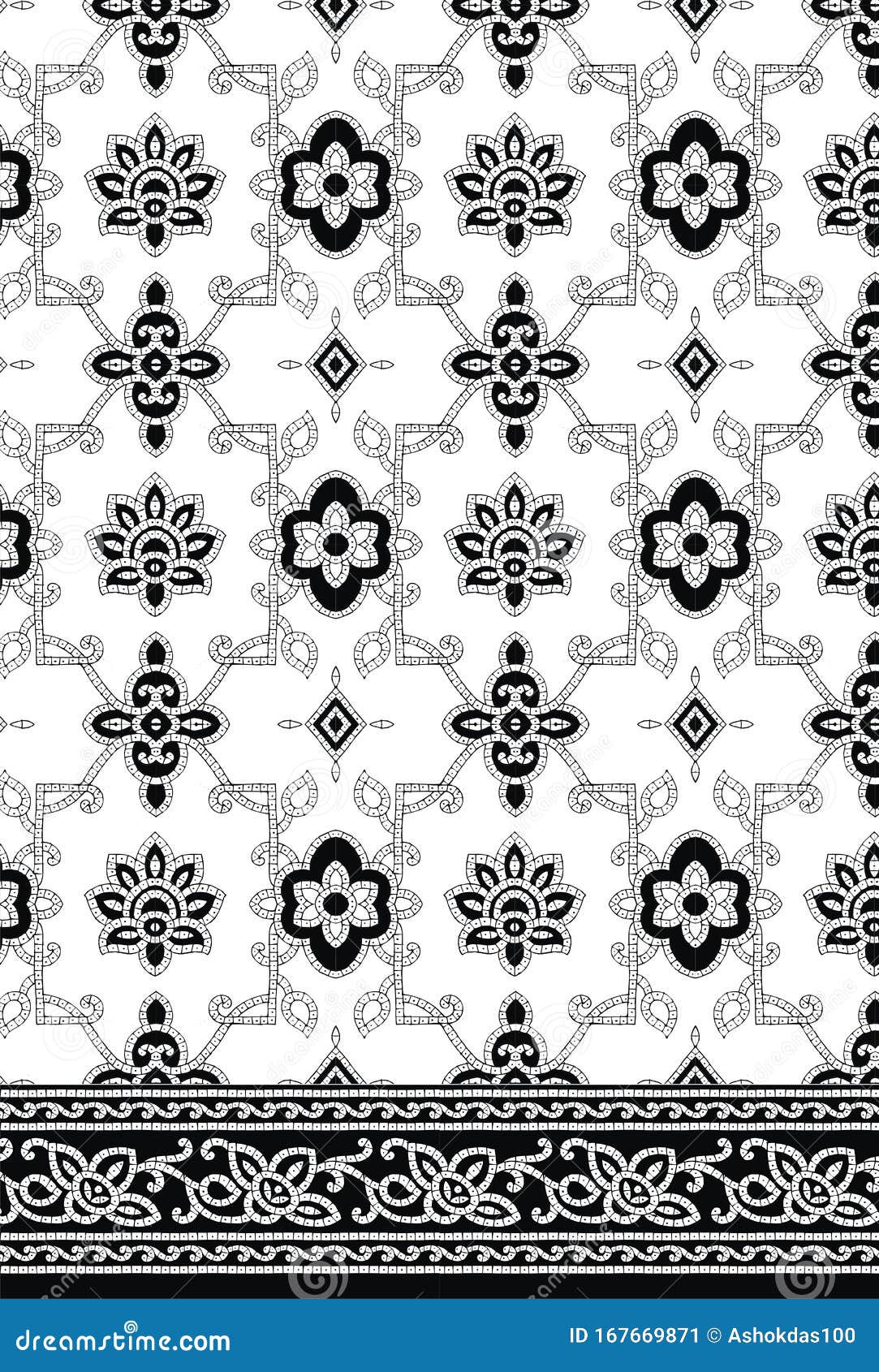 BUTA PATTERN DESIGN ALLOVER BACKGROUND for PRINT Stock Illustration ...