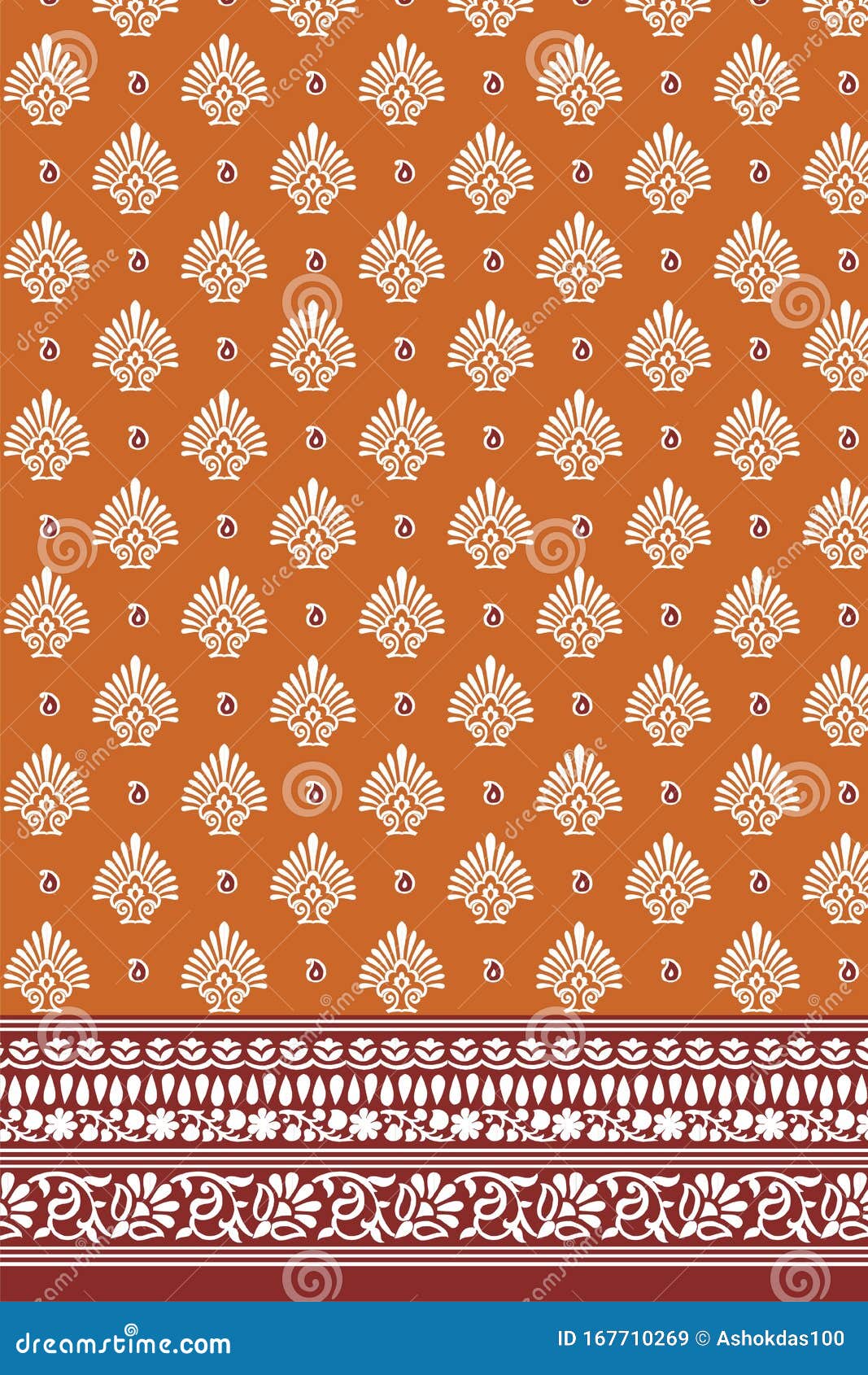 BUTA PATTERN DESIGN ALLOVER BACKGROUND for PRINT Stock Illustration ...