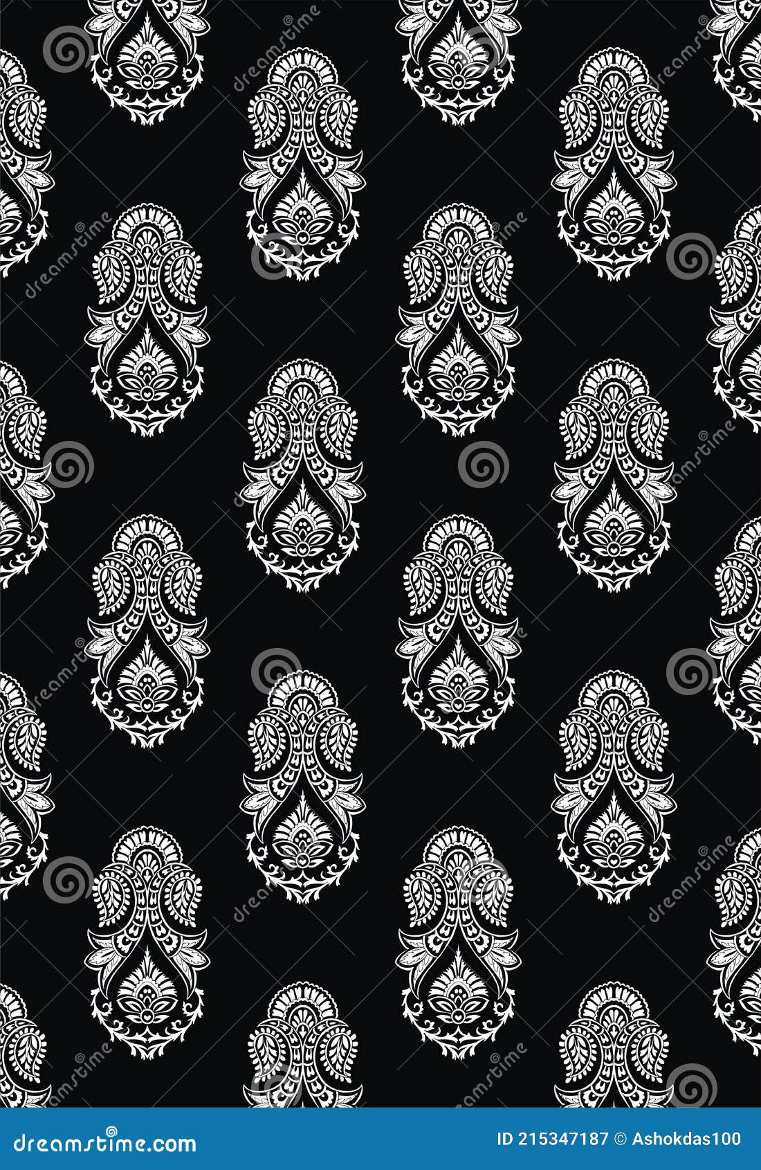 BUTA PATTERN DESIGN BACKGROUND ART for FABRIC Stock Illustration ...