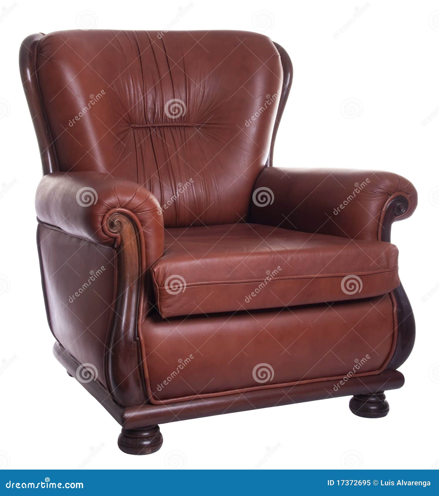 Butaca de cuero imagen de archivo. Imagen de asiento - 17372695