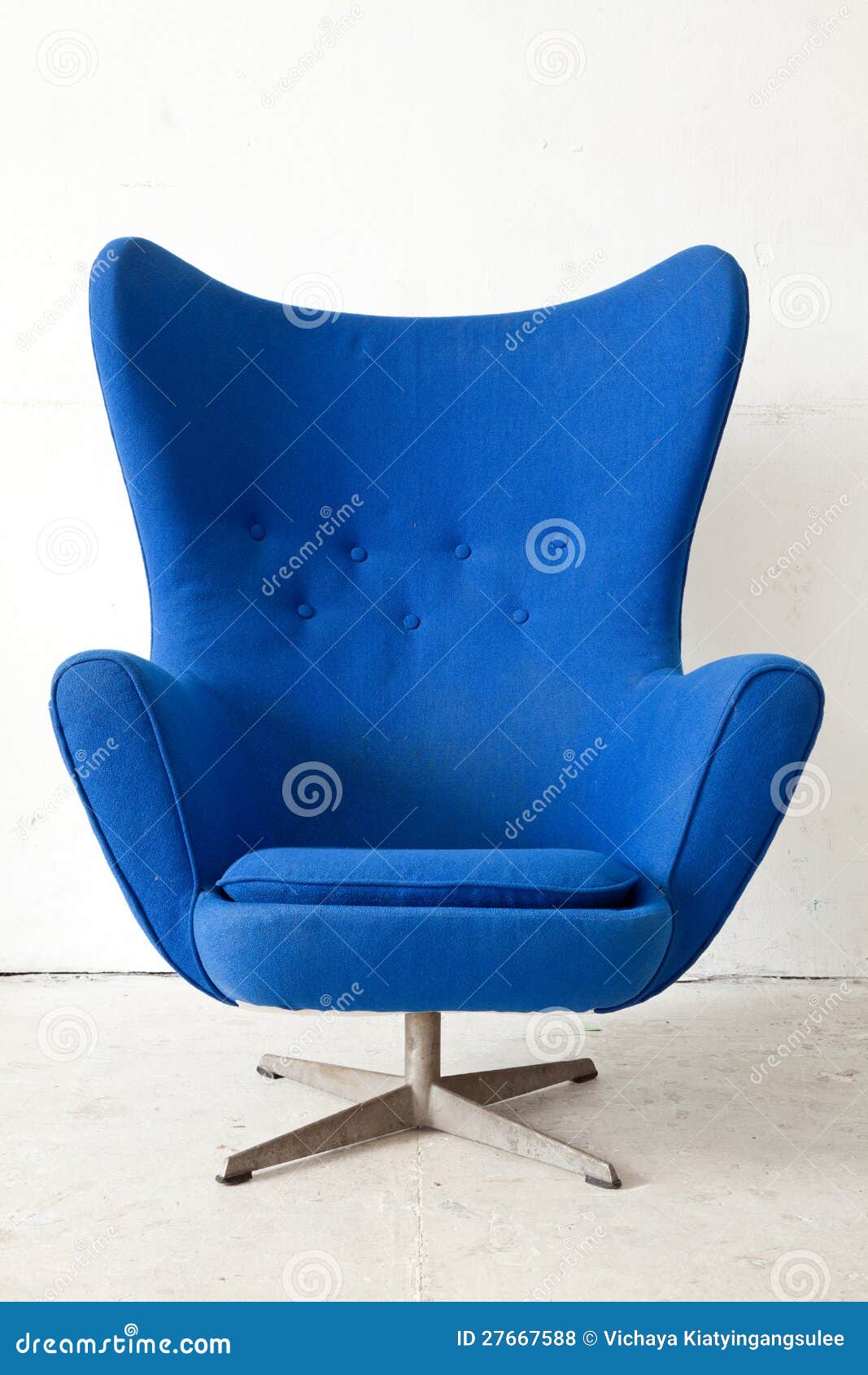 Butaca moderna azul foto de archivo. Imagen de azul, color - 27667588