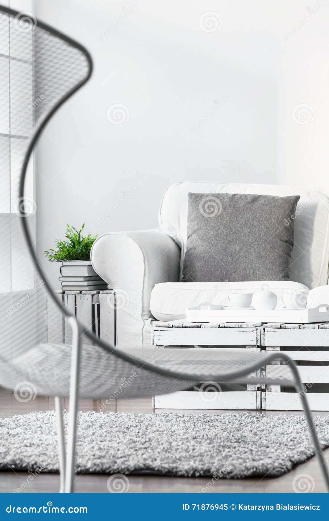 Butaca Moderna En Salón Moderno Imagen de archivo - Imagen de interior ...