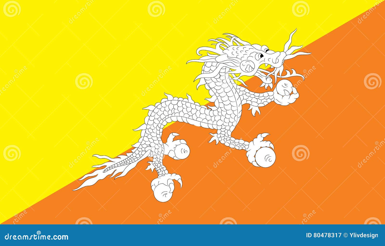 Butane flag image stock vector. Illustration of patriotism - 80478317