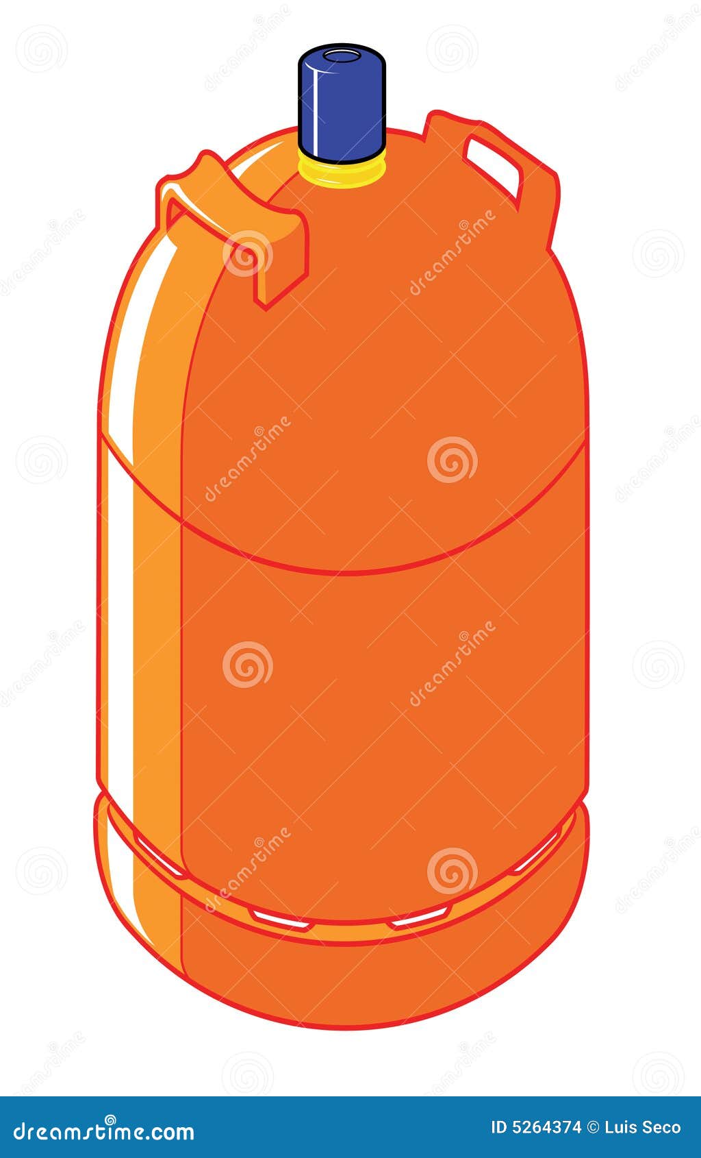 Butane Gas Cylinder Cartoon Vector | CartoonDealer.com #5264381