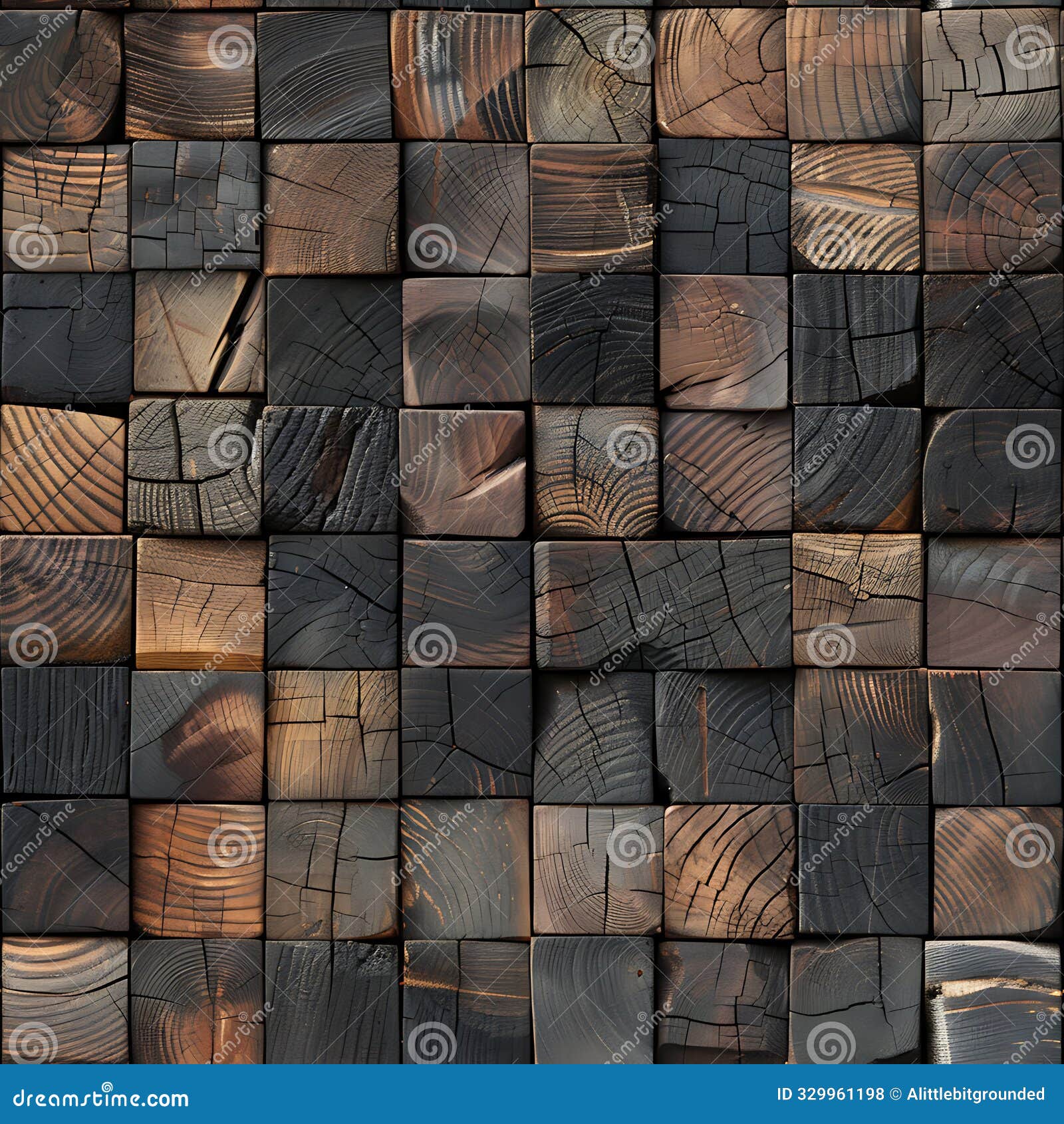 Butcher Black Style Wood Grain Repeating Pattern Stock Illustration ...