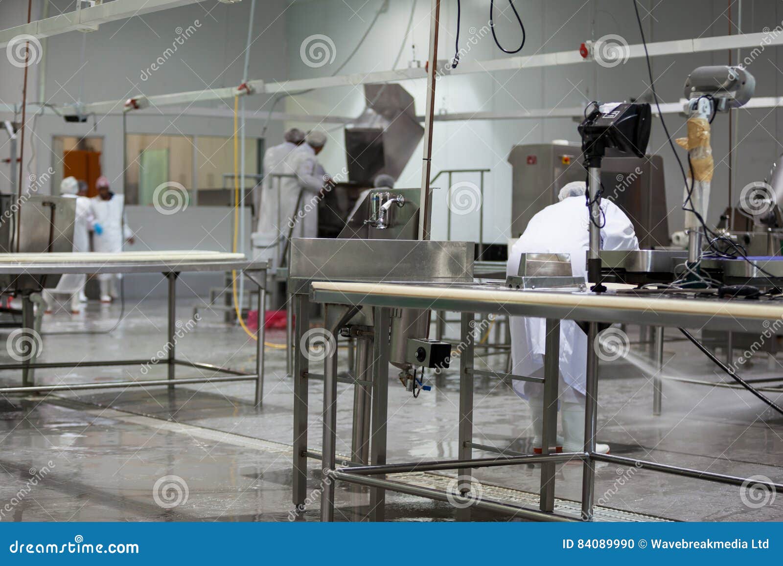 Butcher cleaning the floor stock photo. Image of water - 84089990