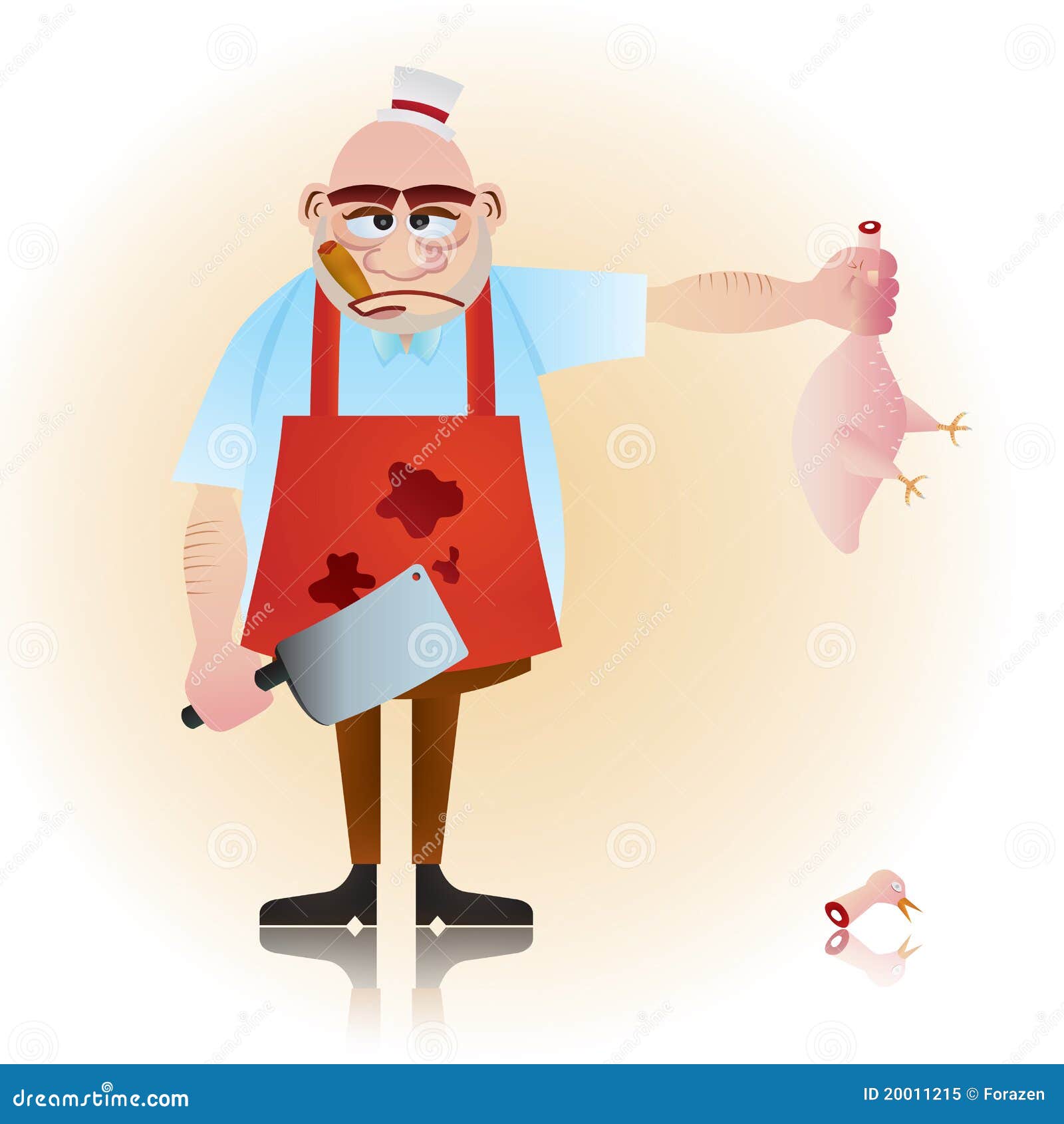 Butcher Guy stock illustration. Illustration of white - 20011215