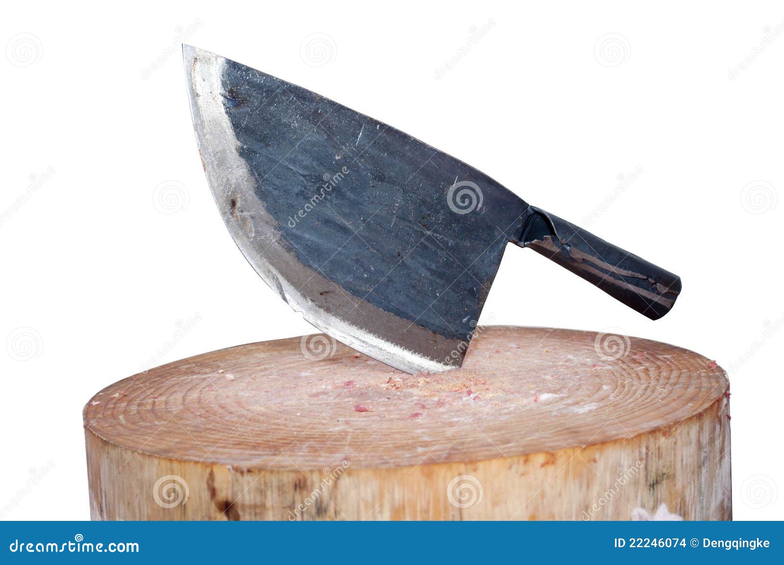 Butcher knife stock photo. Image of stuck, vertical, blade - 22246074