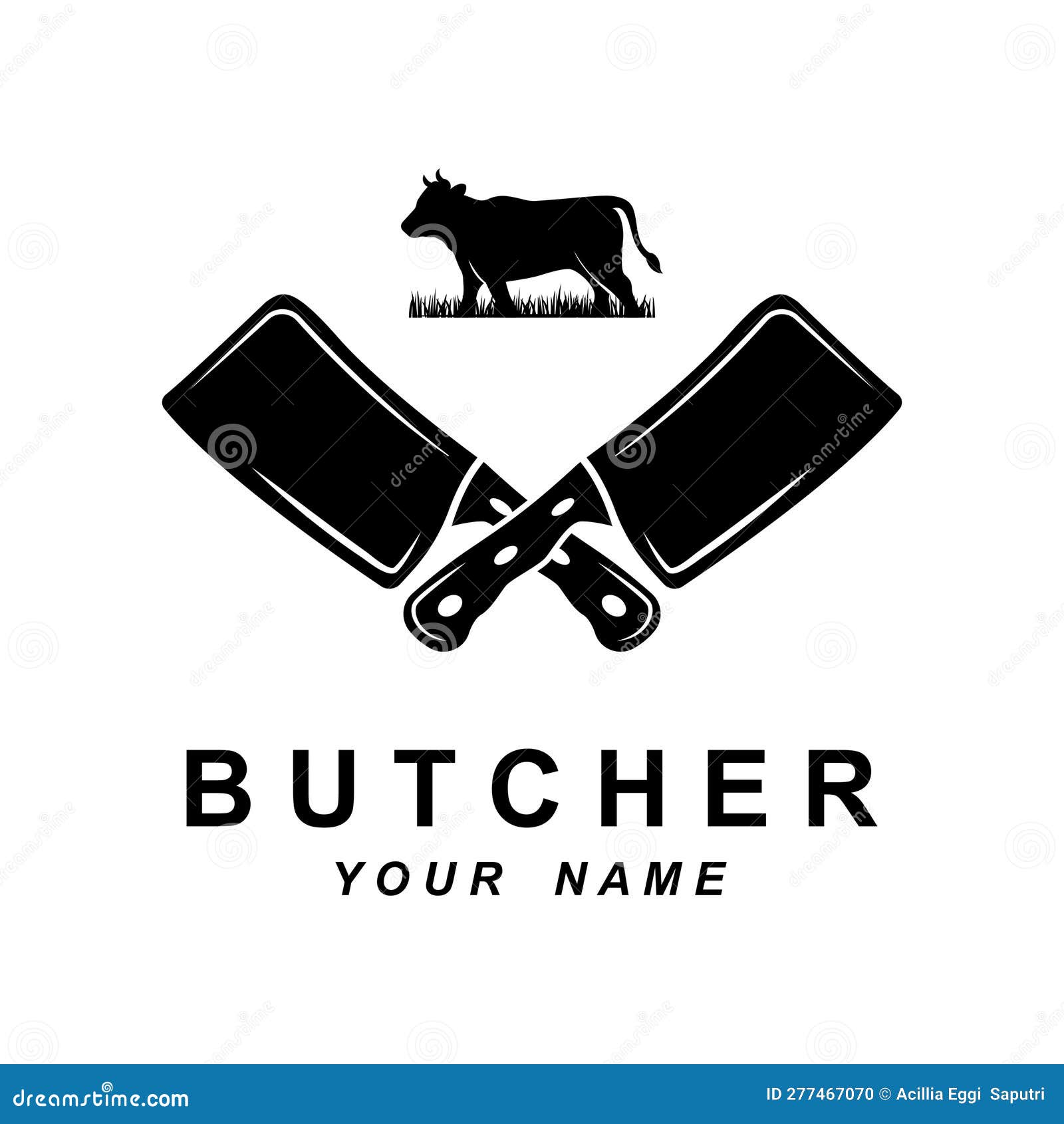 Butcher logo vector stock vector. Illustration of template - 277467070