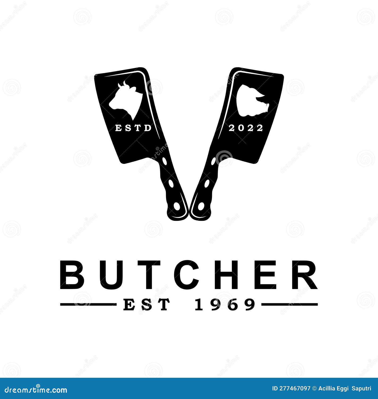 Butcher logo vector stock vector. Illustration of store - 277467097