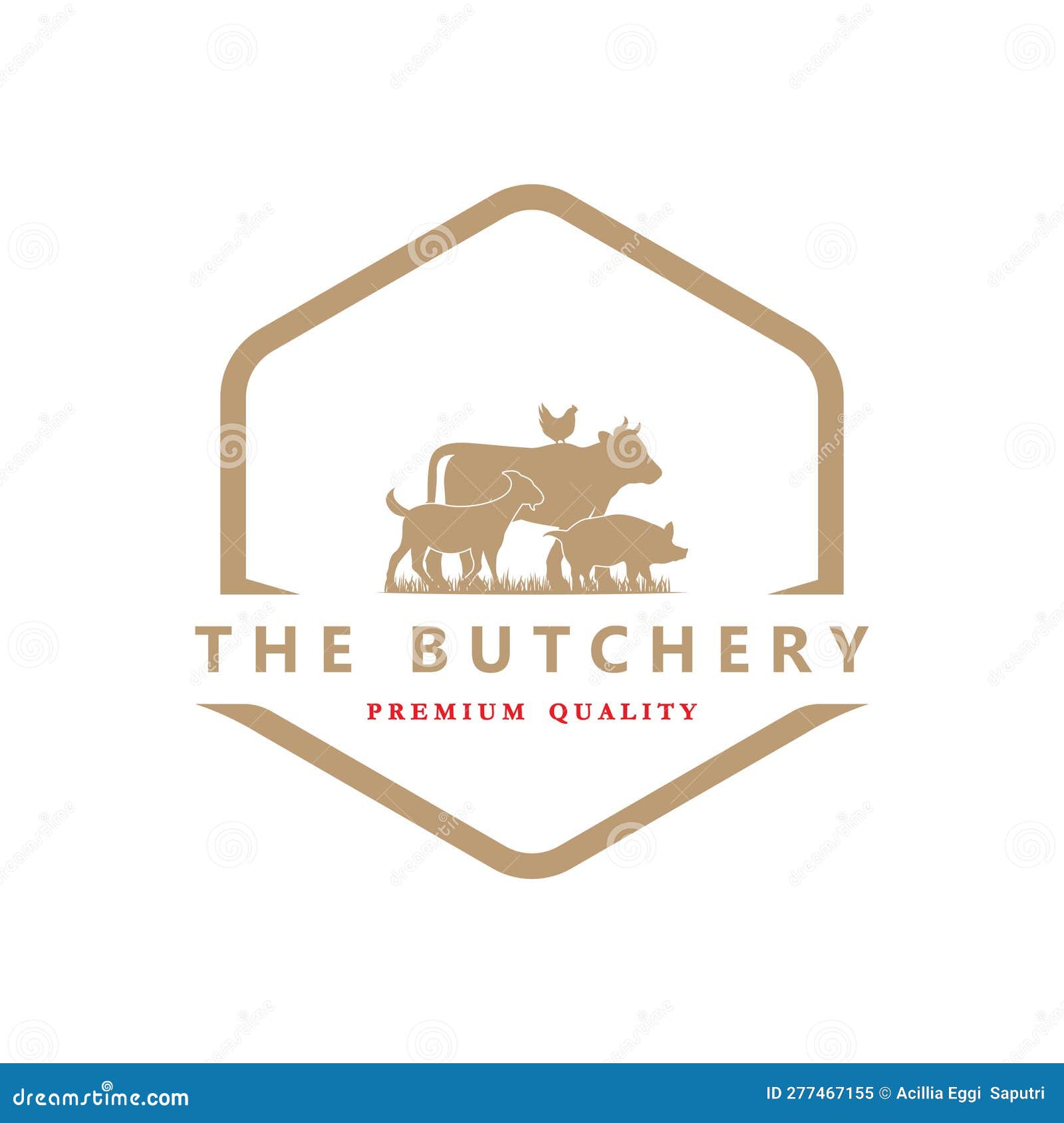 Butcher logo vector stock vector. Illustration of vector - 277467155