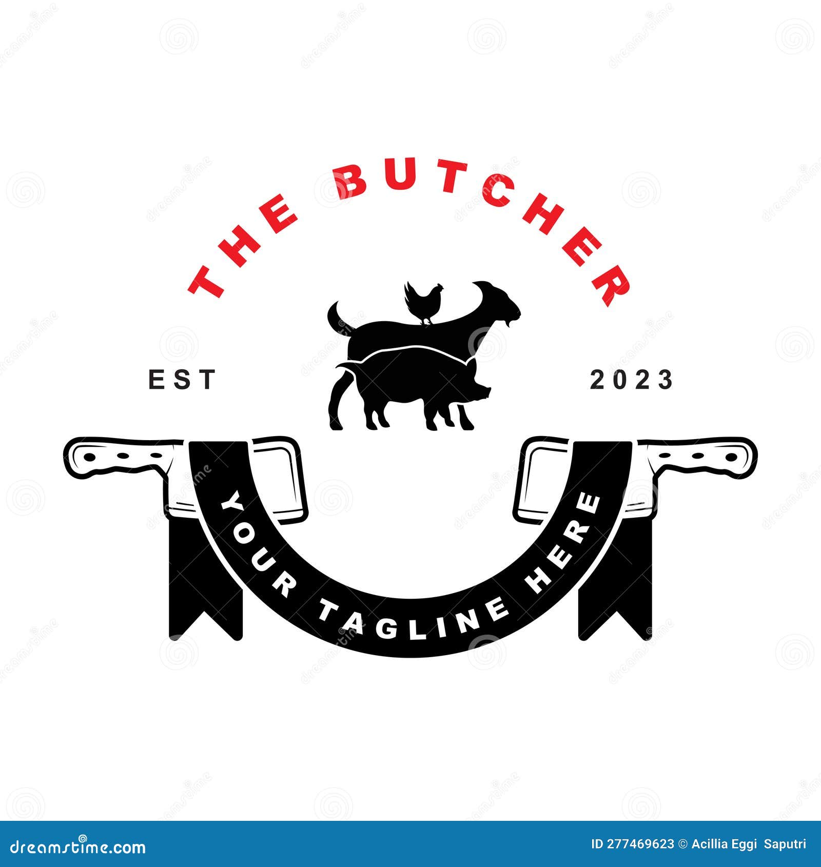 Butcher logo vector stock vector. Illustration of vector - 277469623