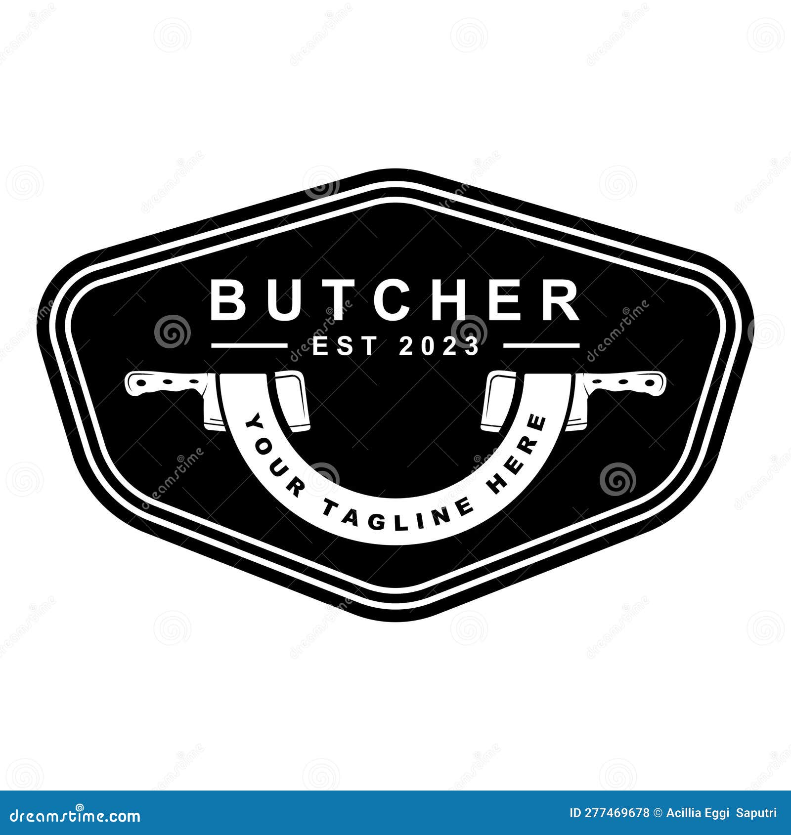 Butcher logo vector stock vector. Illustration of design - 277469678