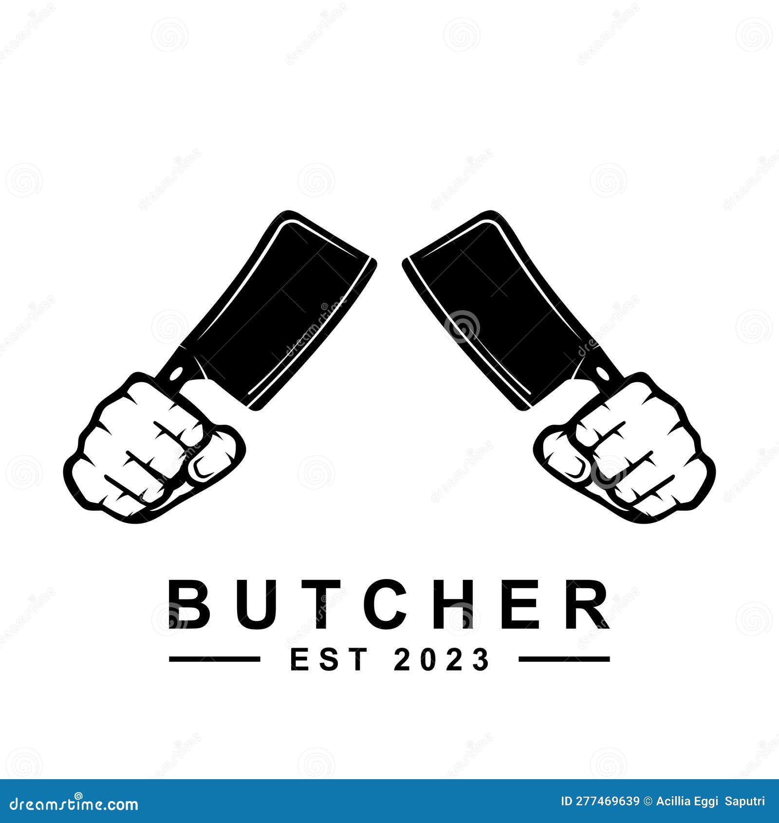 Butcher logo vector stock vector. Illustration of cutter - 277469639