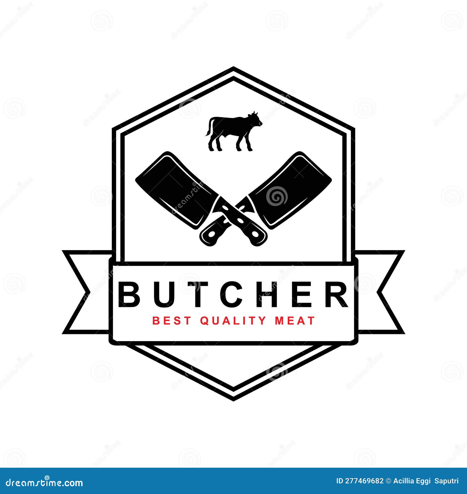 Butcher logo vector stock vector. Illustration of template - 277469682