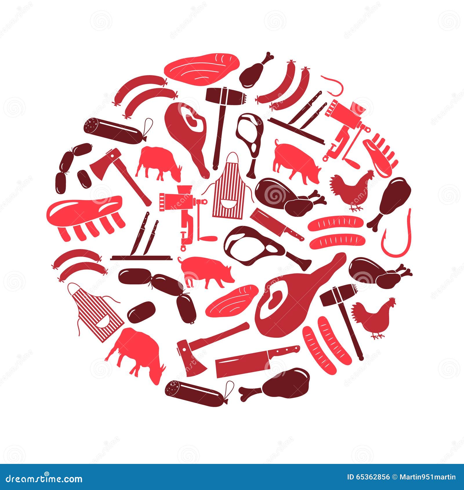 Knive Icons Set Vector Color | CartoonDealer.com #118126479