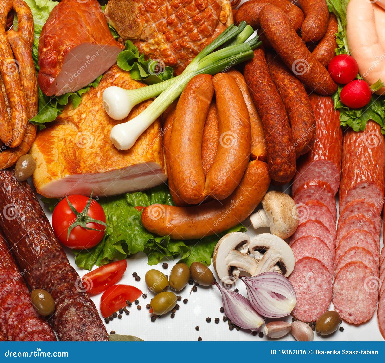 Butcher products stock photo. Image of vegetables, meat - 19362016