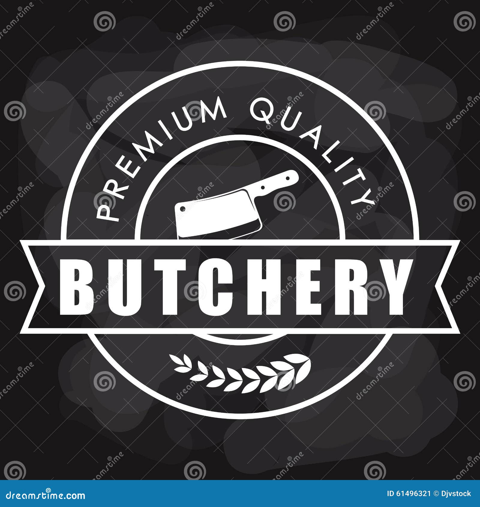 Butchery or butcher theme stock vector. Illustration of market - 61496321