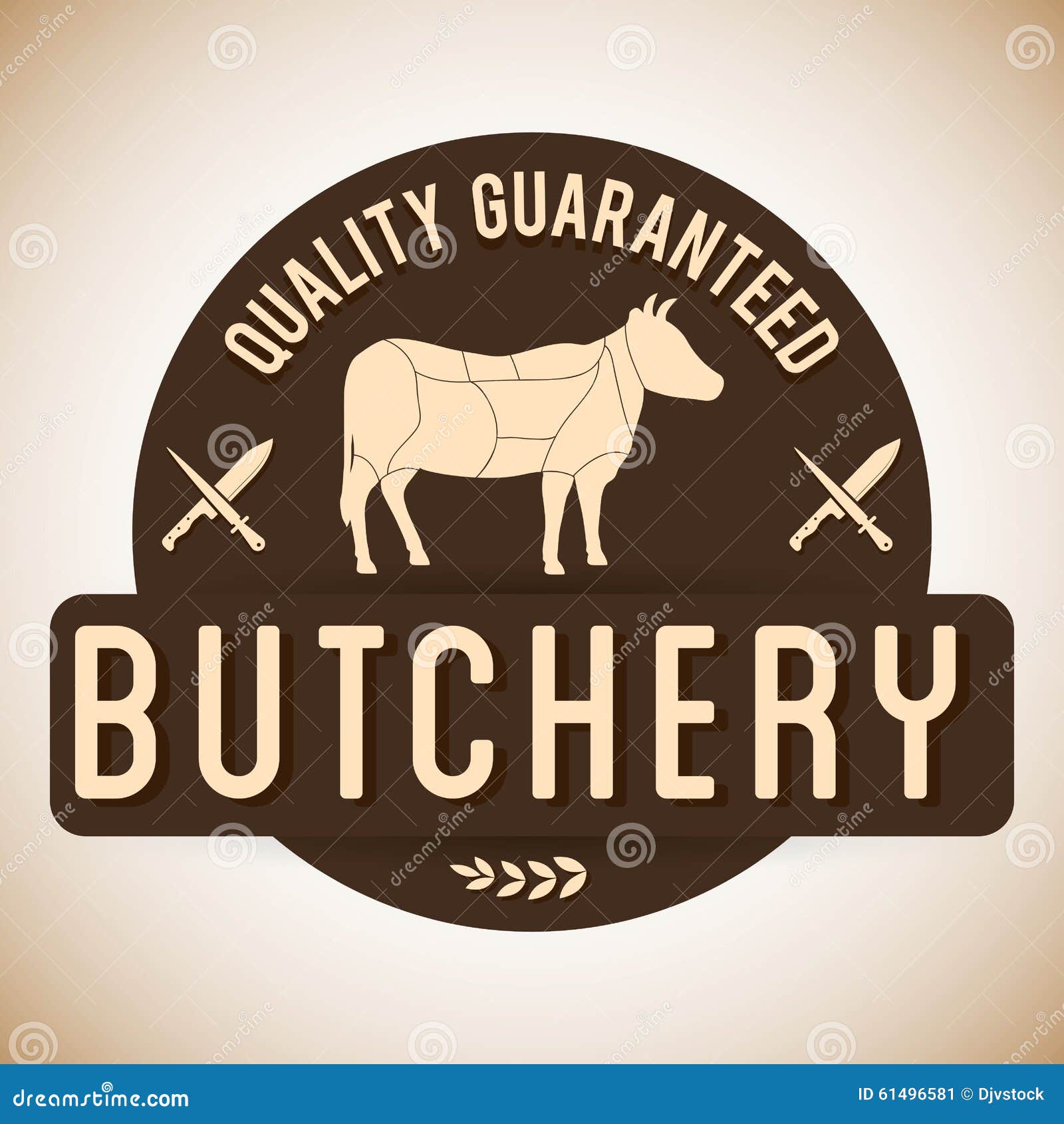Butchery or butcher theme stock vector. Illustration of market - 61496581