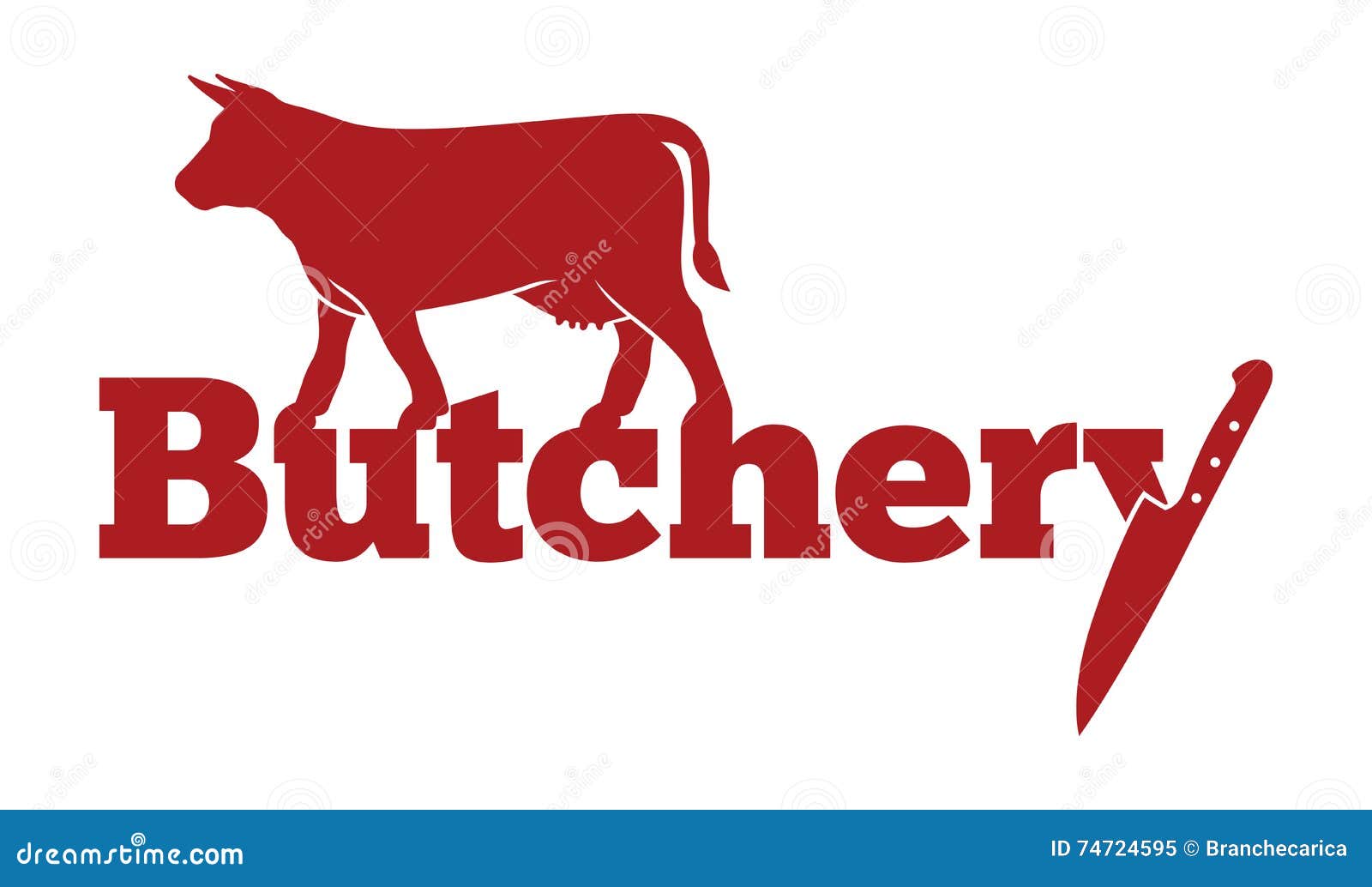 Butchery vector icon stock vector. Illustration of retro - 74724595
