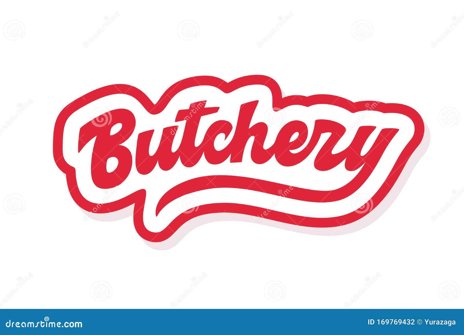 Butchery vector lettering stock vector. Illustration of letter - 169769432