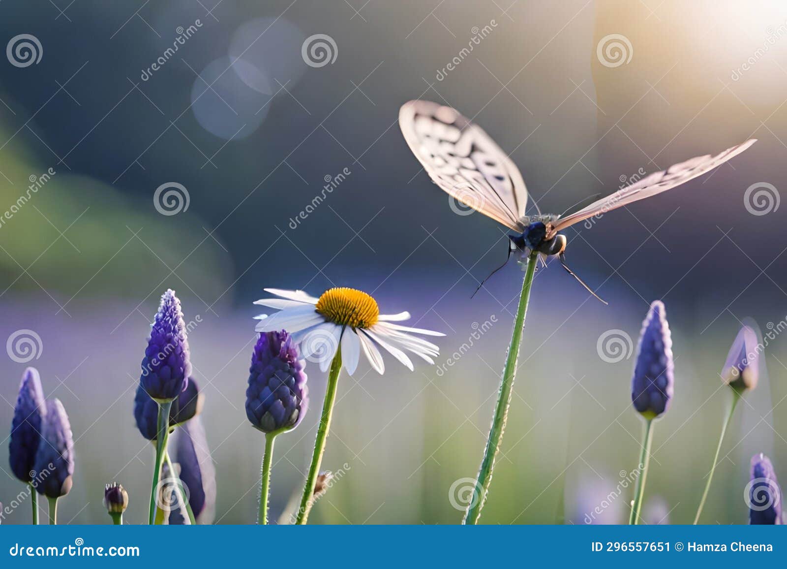 Buterfly in a Blury Background Stock Illustration - Illustration of ...