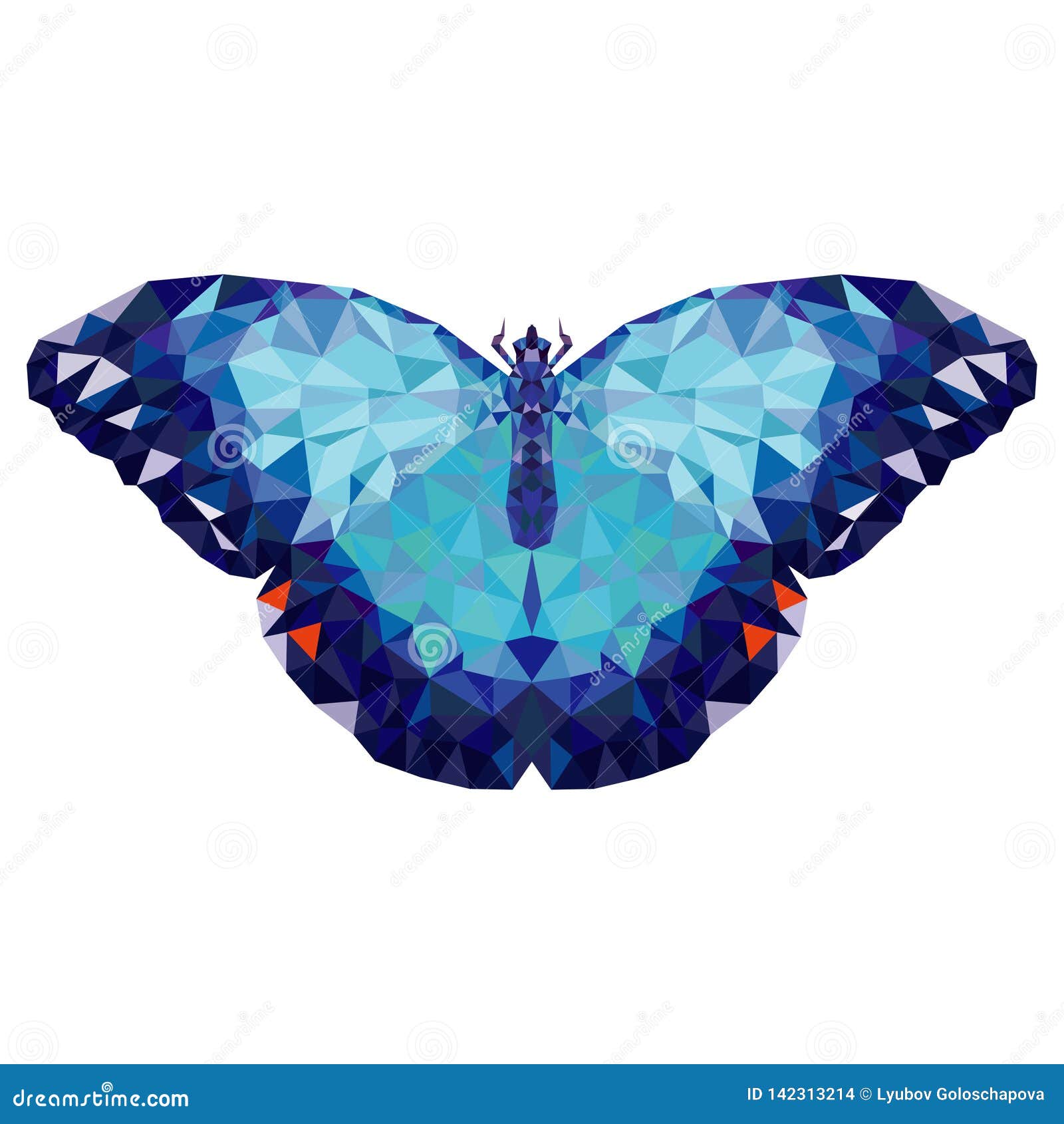 Minimalistic Butterfly In Low Poly Style Royalty-Free Stock Photography ...