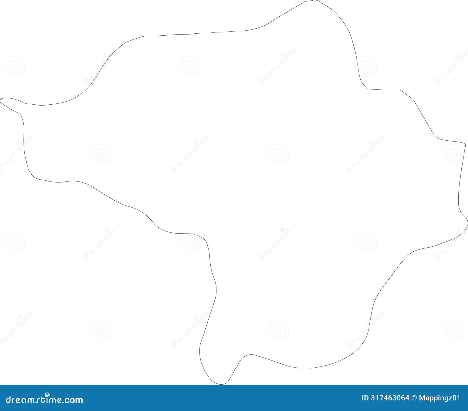 Butha-Buthe Lesotho Outline Map Stock Illustration - Illustration of ...