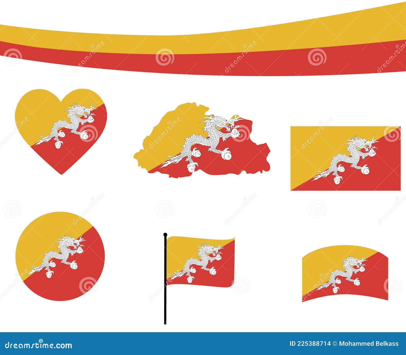 Buthan Flag Stock Photography | CartoonDealer.com #93114992