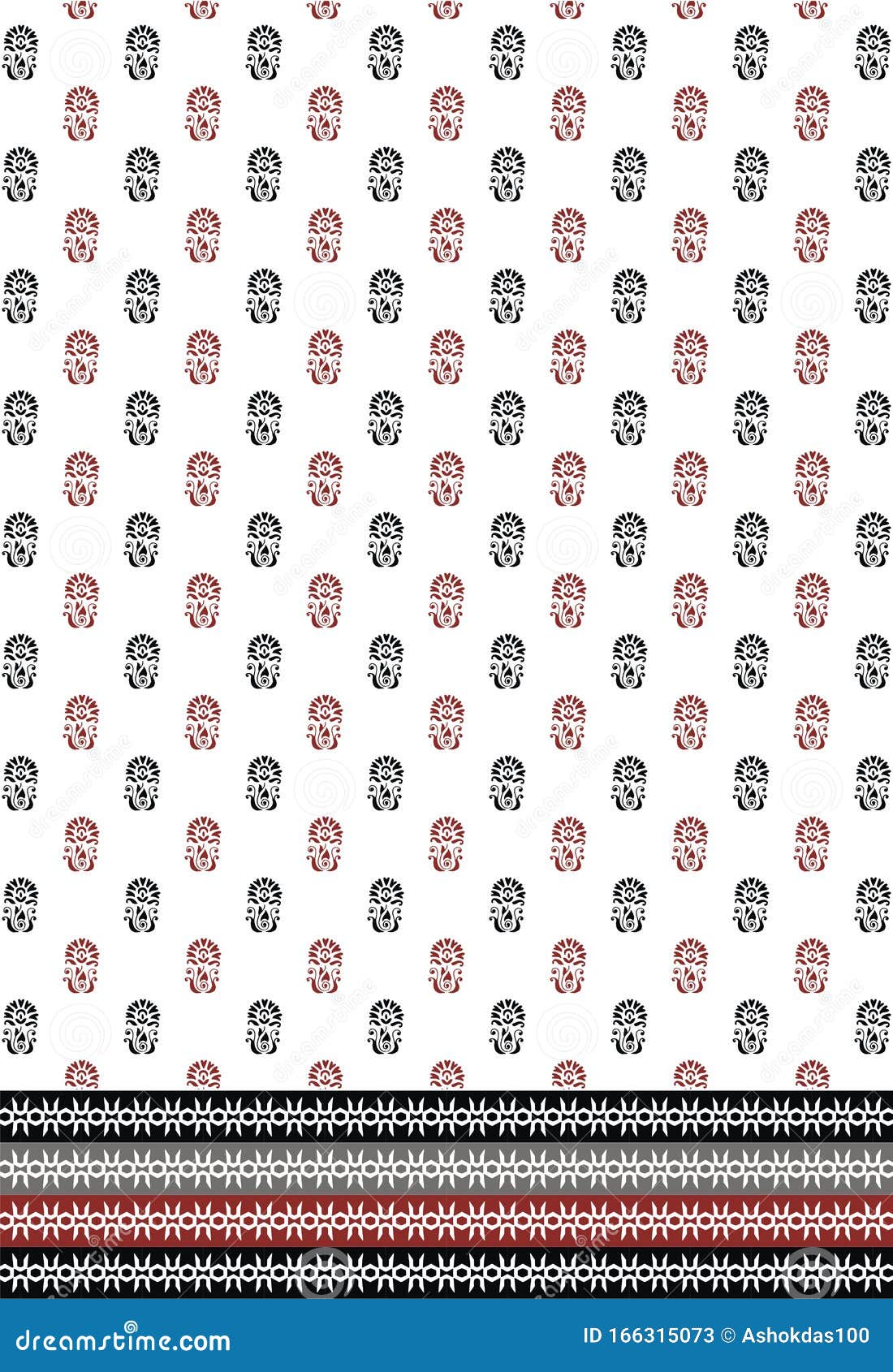 BUTI PATTERN DESIGN BACKGROUND for PRINT Stock Illustration ...