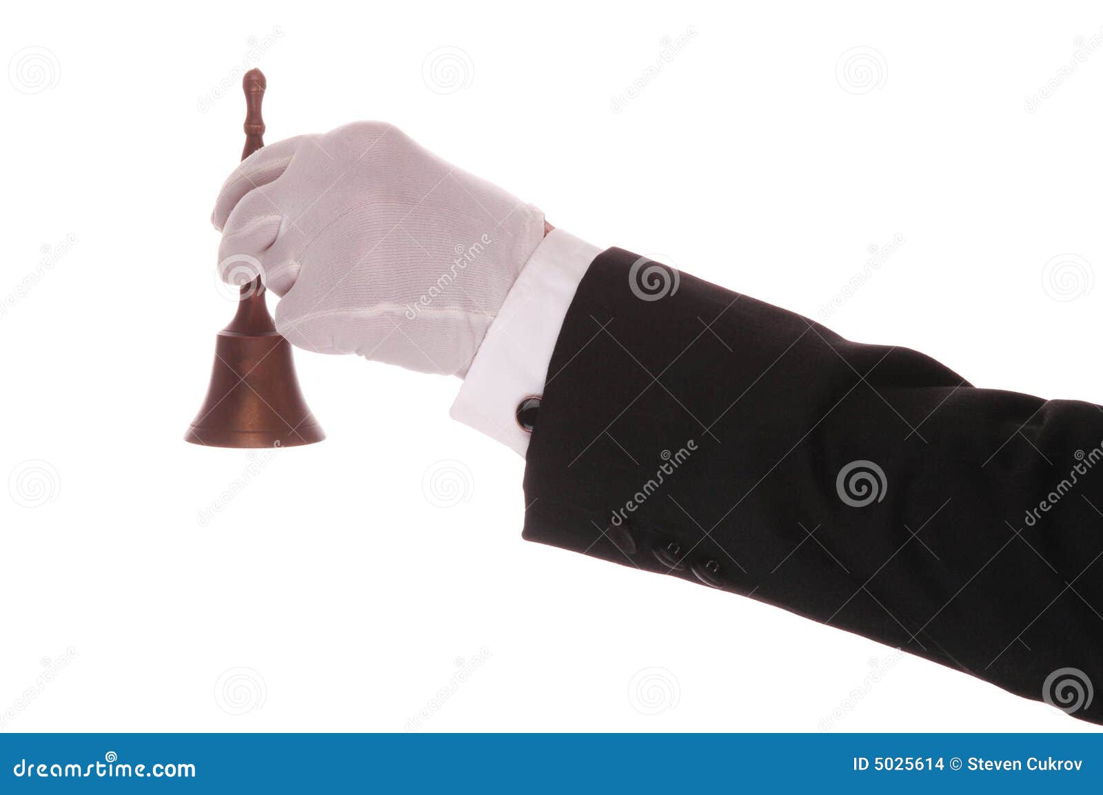 Butler with Bell stock photo. Image of bell, tuxedo, servant - 5025614