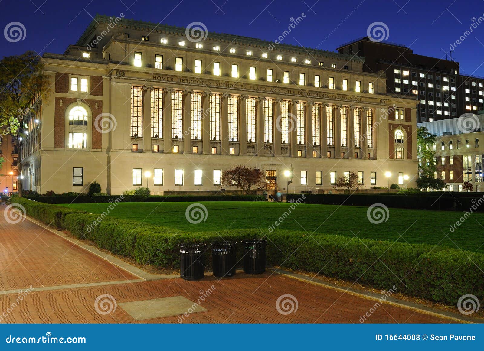 The Butler Library of Columbia University Stock Photo - Image of ...