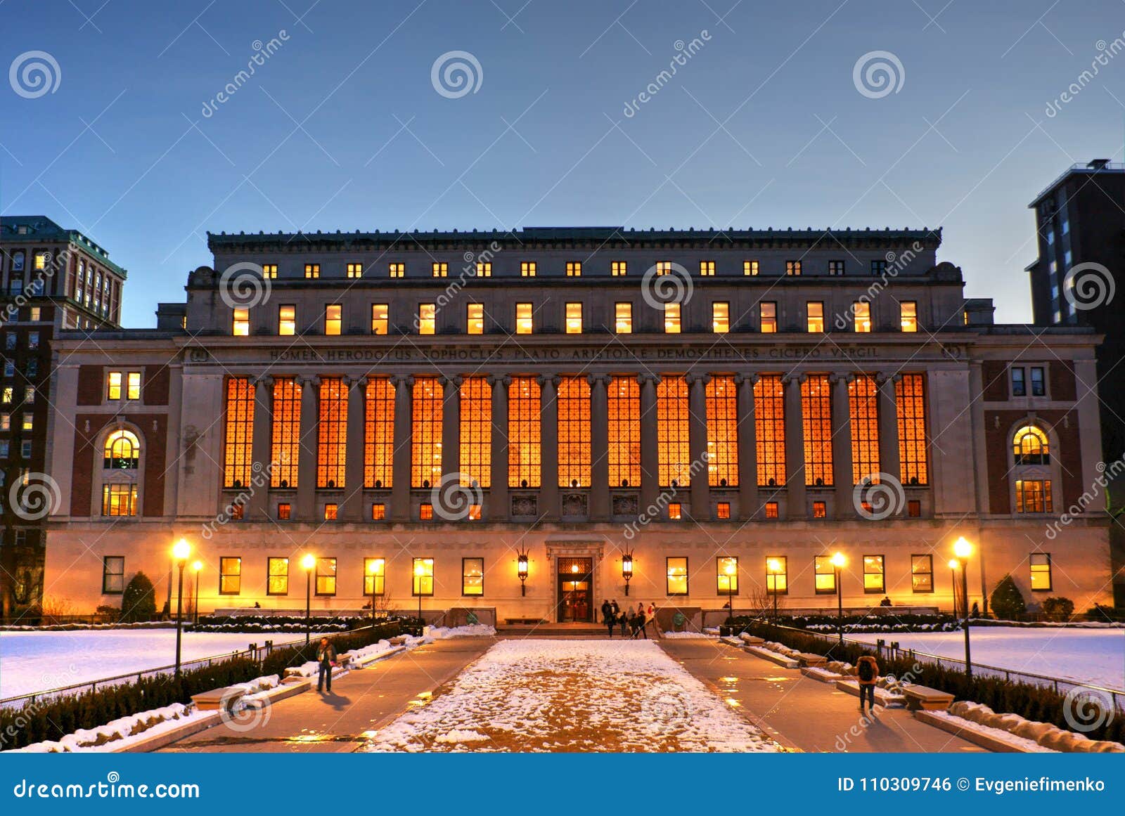 Butler Library Na Universidade De Columbia Foto Editorial - Imagem de ...