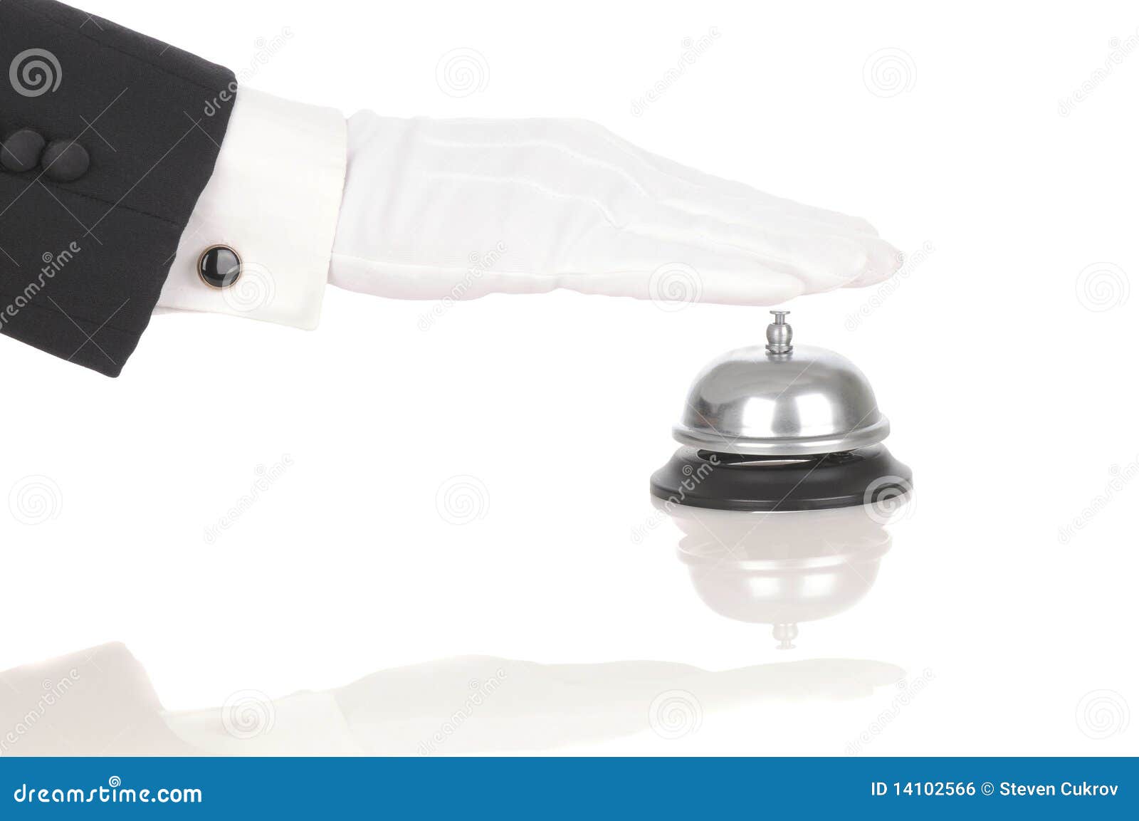 Butler Ringing Service Bell Stock Photo - Image of waiter, person: 14102566