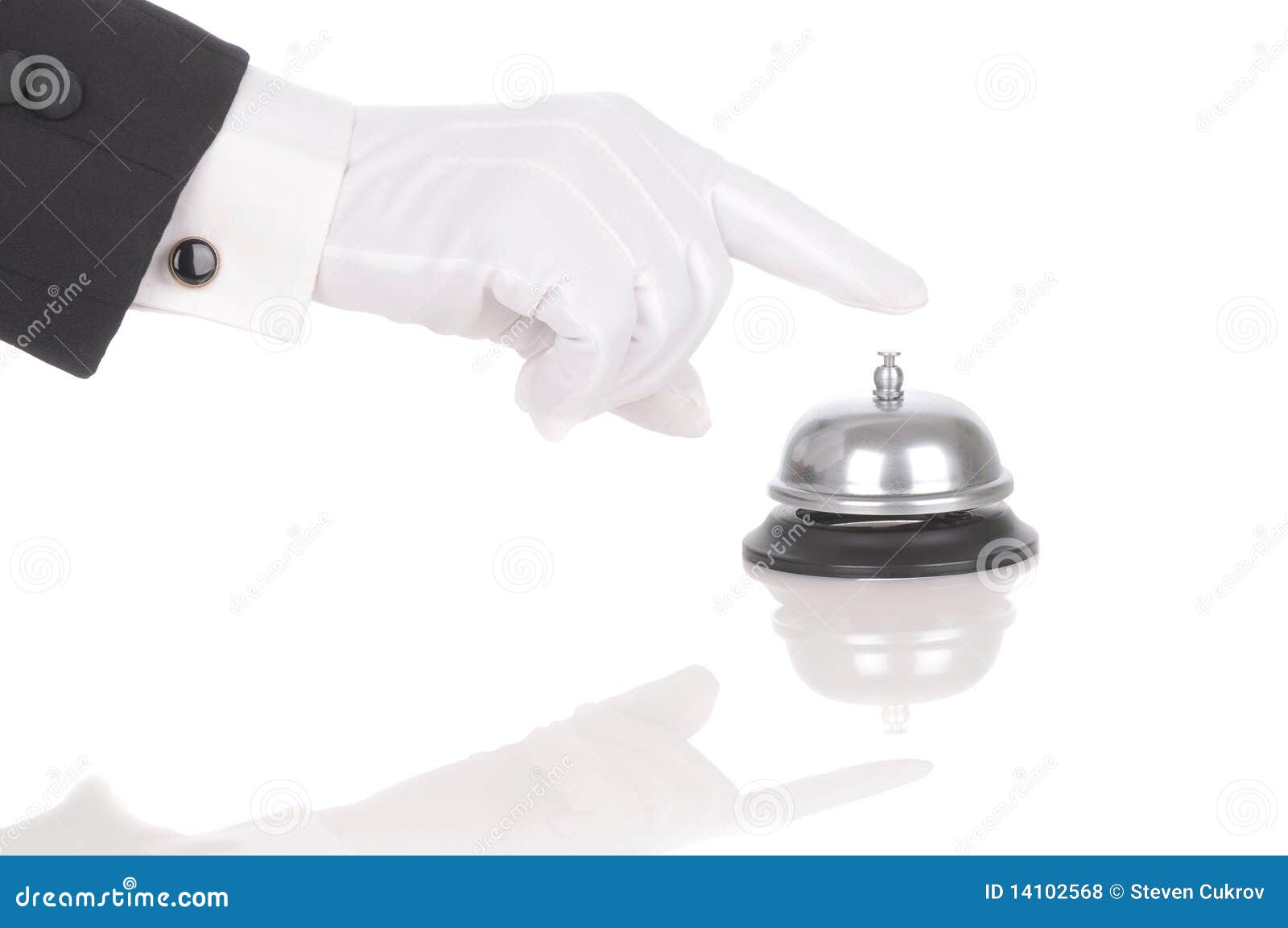 Butler-schellenservice Bell Stockfoto - Bild von glocke, schwarzes ...