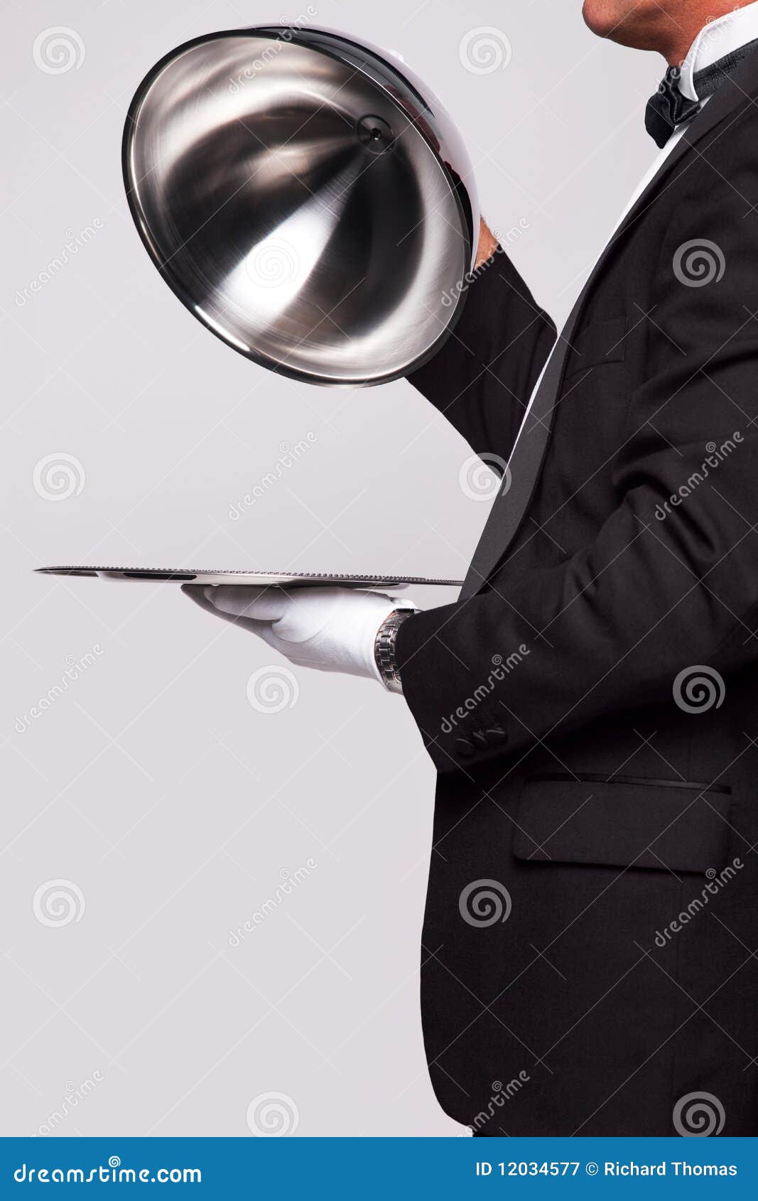 Butler and silver service stock image. Image of waiter - 12034577