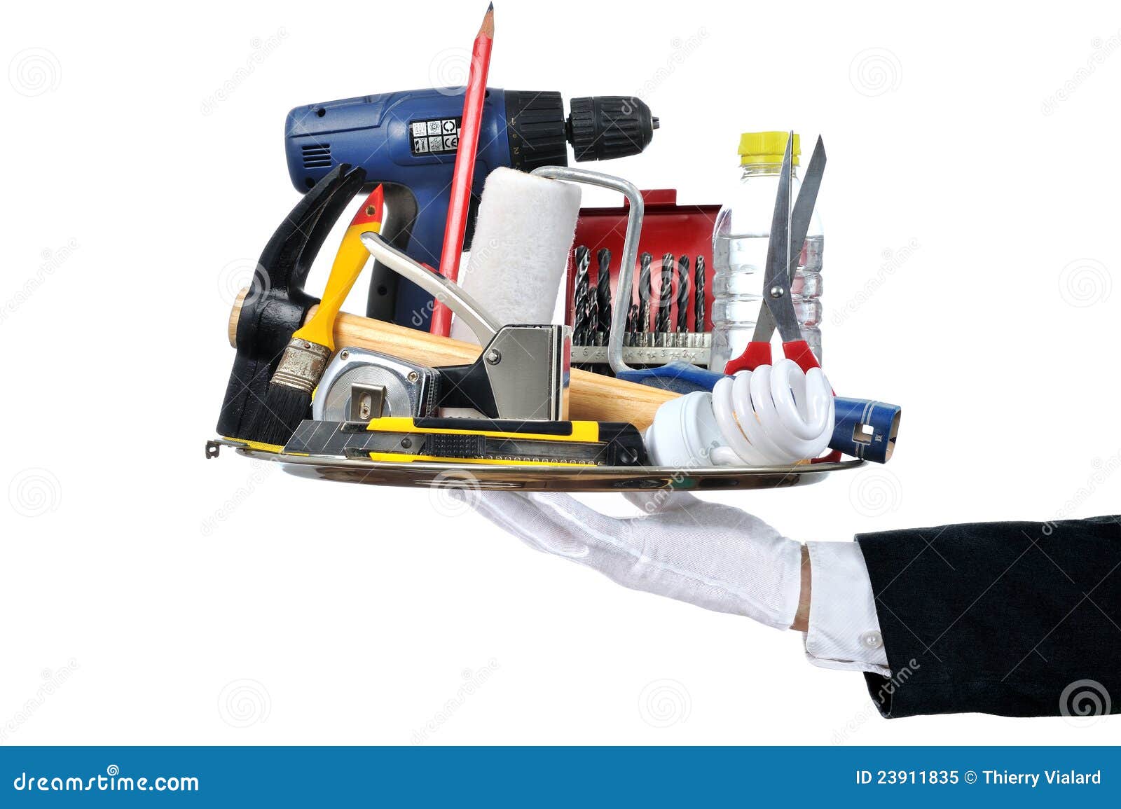 Butler three stock image. Image of work, carry, jobs - 23911835