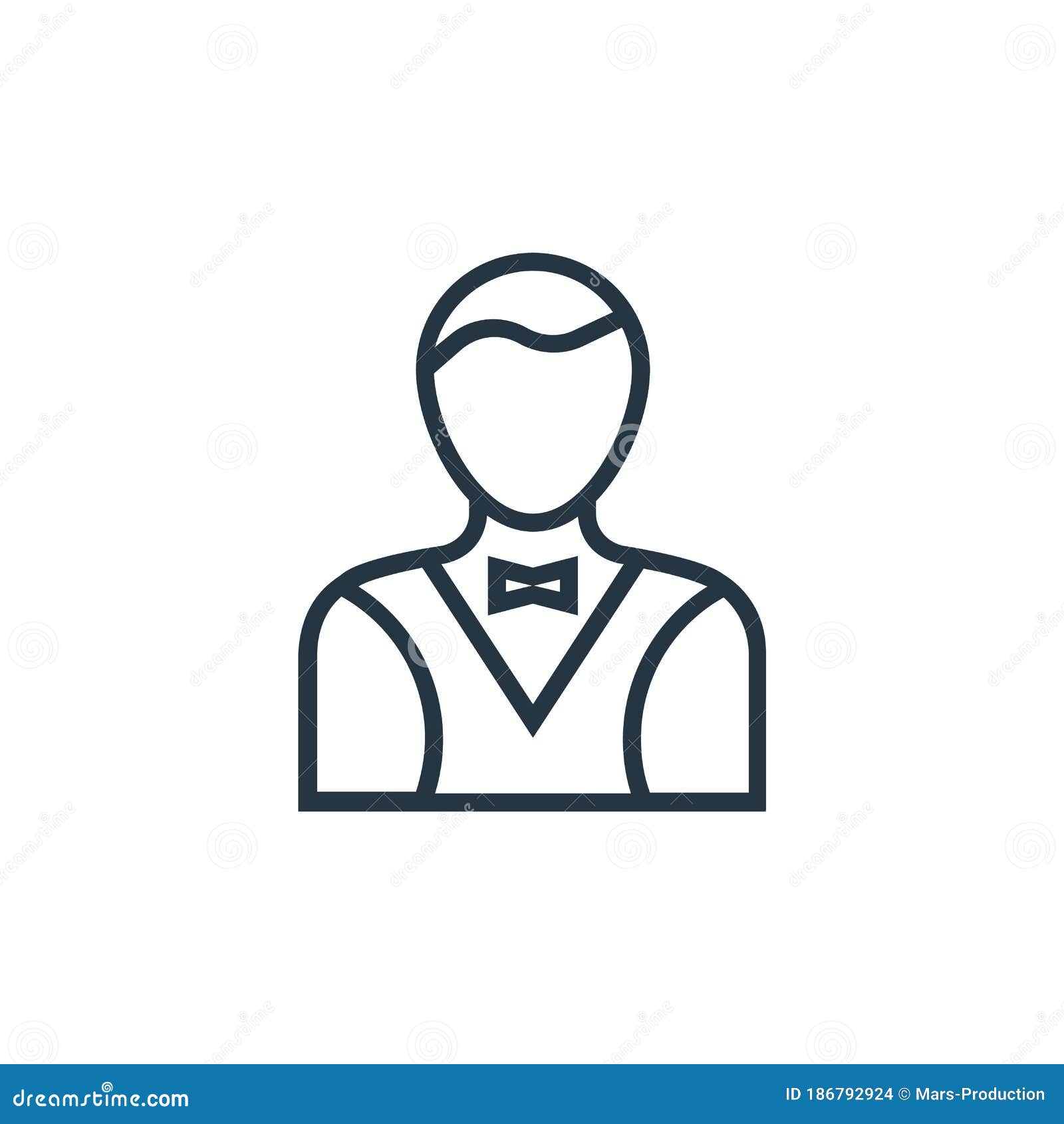 Butler Vector Icon. Butler Editable Stroke. Butler Linear Symbol for ...