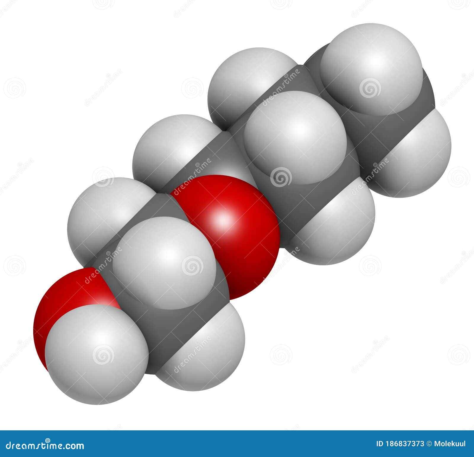 2-Butoxyethanol Solvent And Surfactant Molecule. Skeletal Formula ...