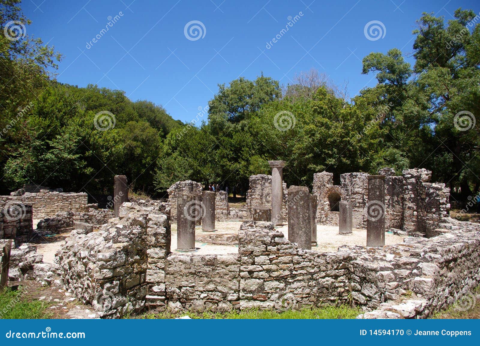 Butrint, Albanien. stockfoto. Bild von albanien, quadrat - 14594170
