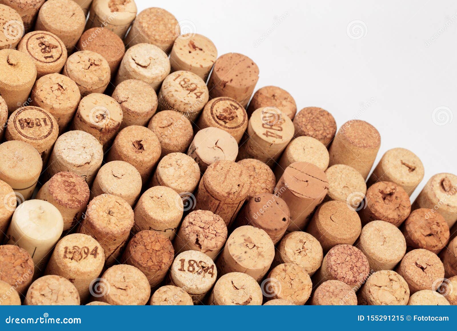 Ends of Wine Corks with White Space for Your Own Text - Image Stock ...