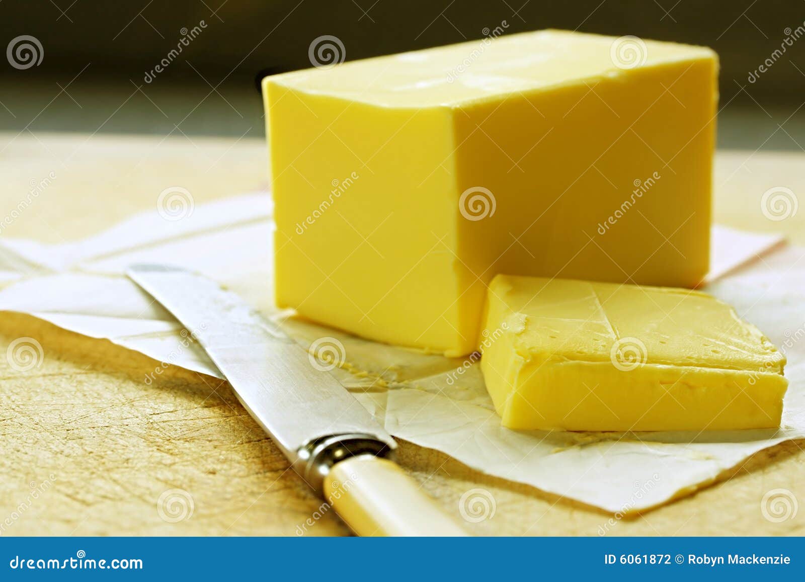 Butter stock photo. Image of close, board, product, block - 6061872