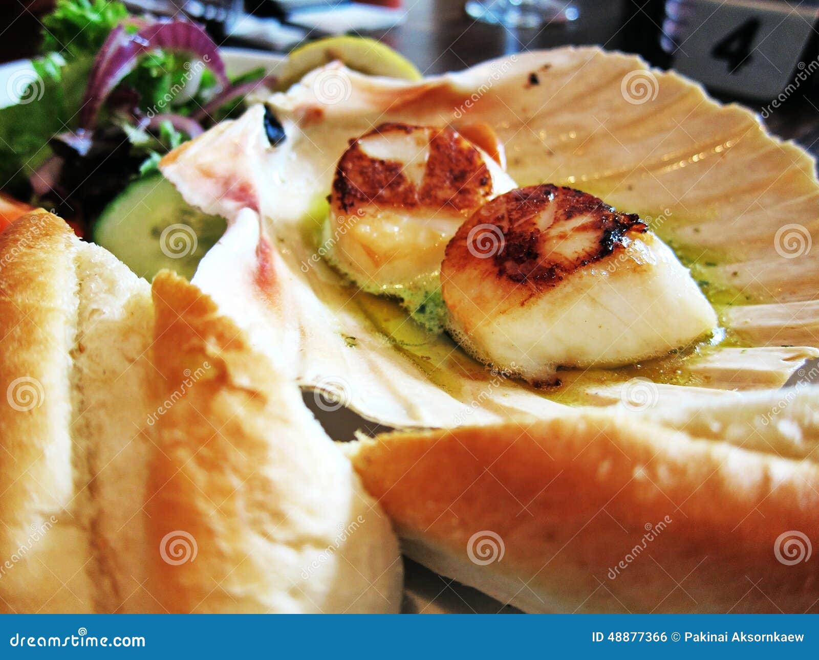 Butter Baked Shell stock photo. Image of clock, hugging - 48877366