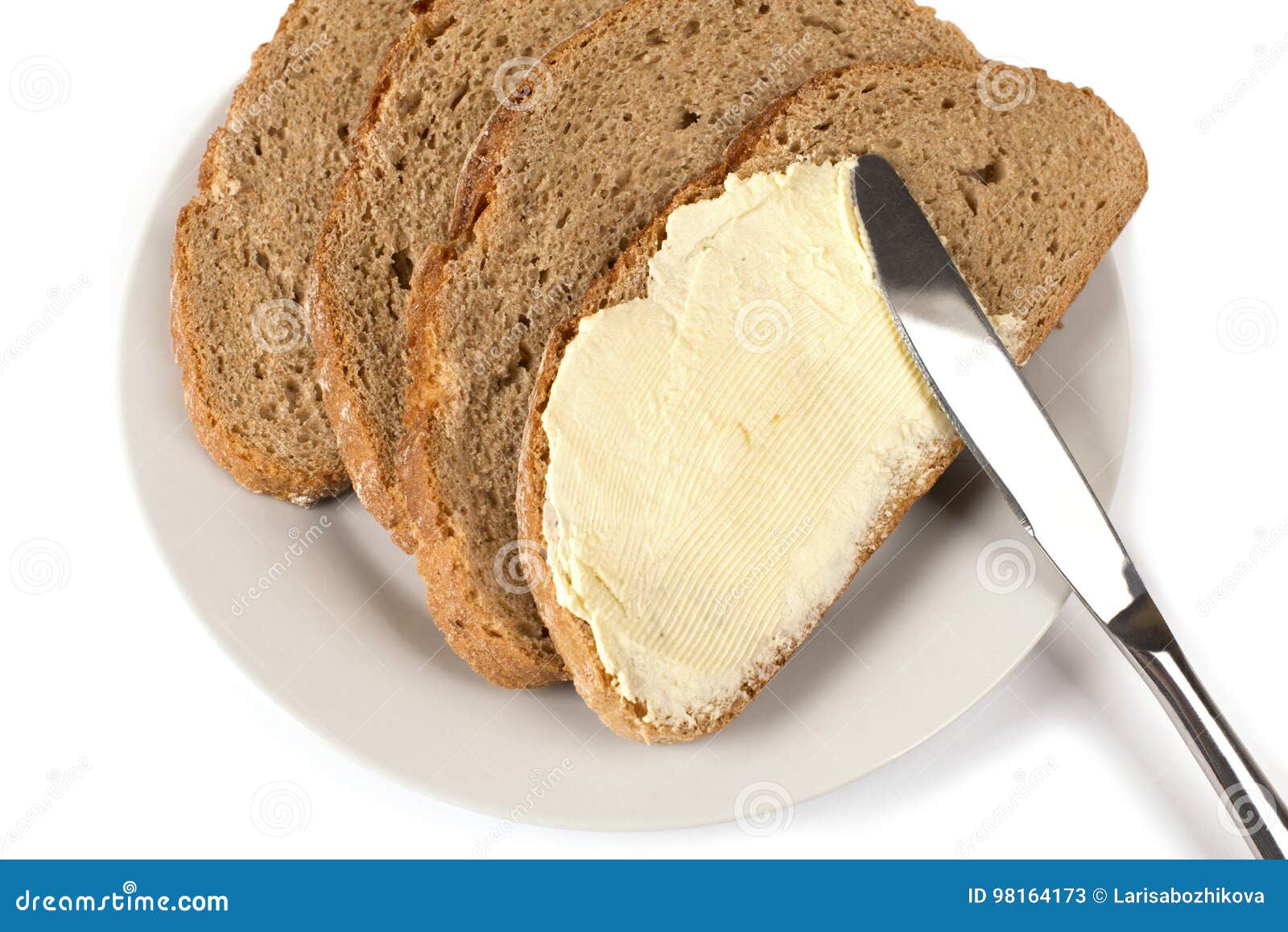 Butter on bread stock image. Image of readyeat, macro - 98164173
