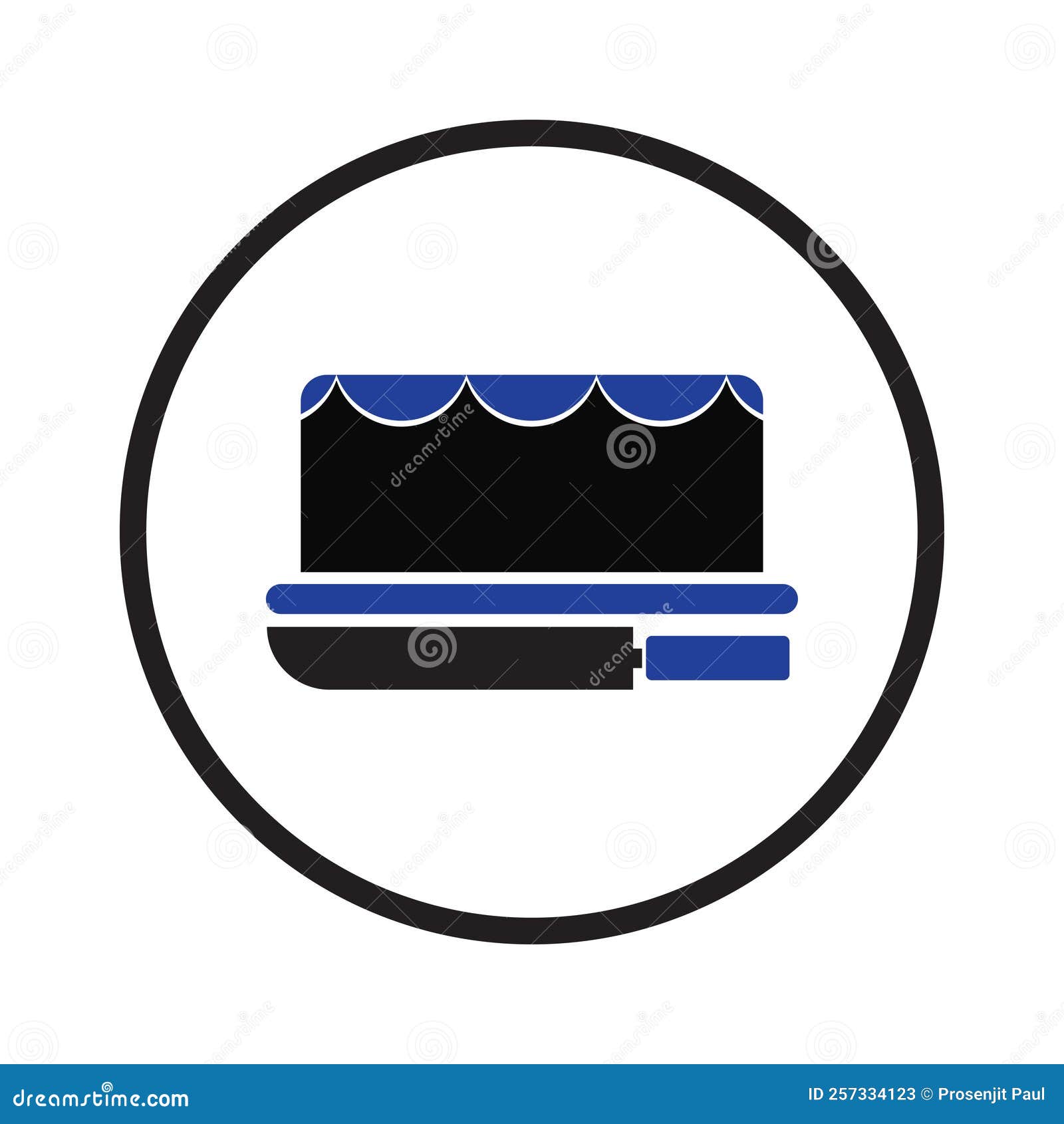 Butter cake icon stock vector. Illustration of sweet - 257334123